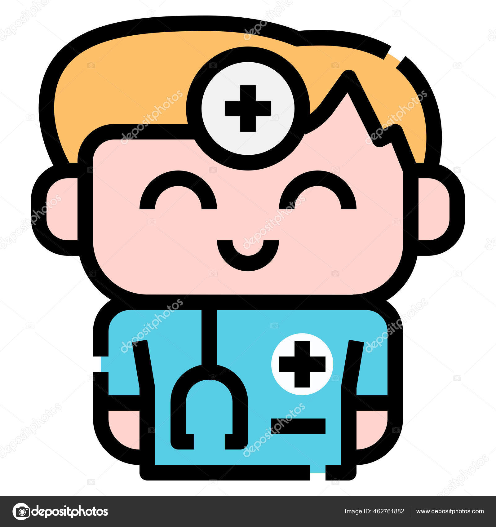 Doctor Man User Icon Stock Vector by ©iconfinder 462761882