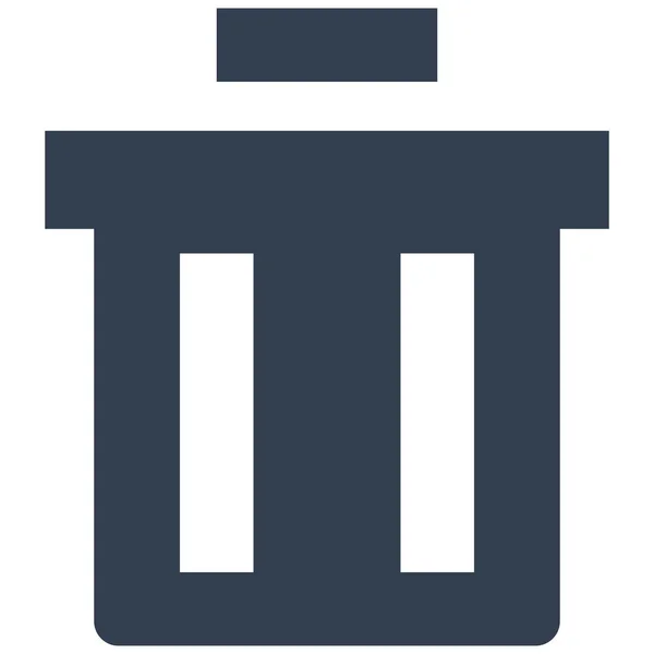 Bin Delete Remove Icon Solid Style Stock Vector by ©iconfinder 496754914