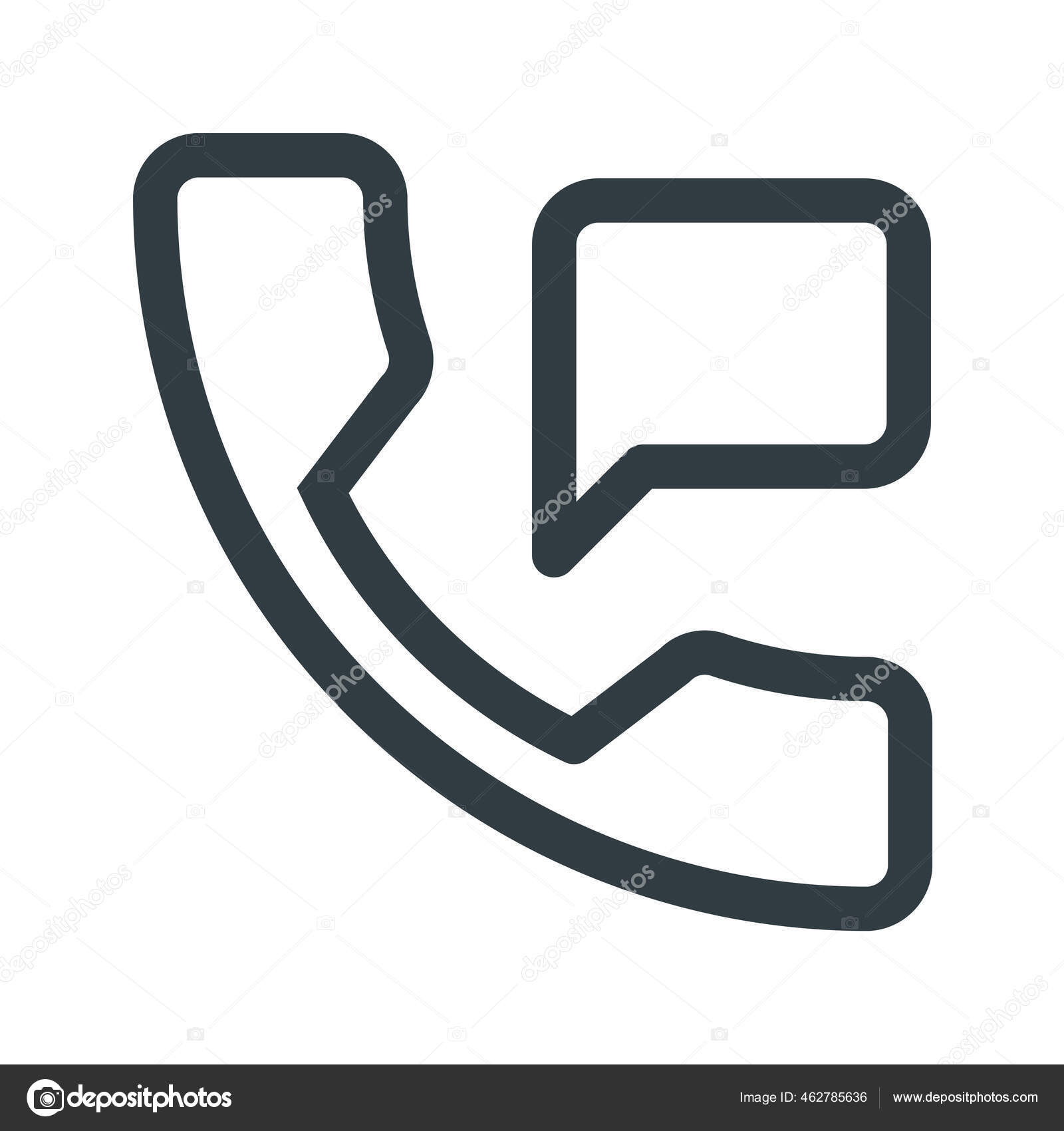 Message Mobile Phone Icon Outline Style Stock Vector Image by ...