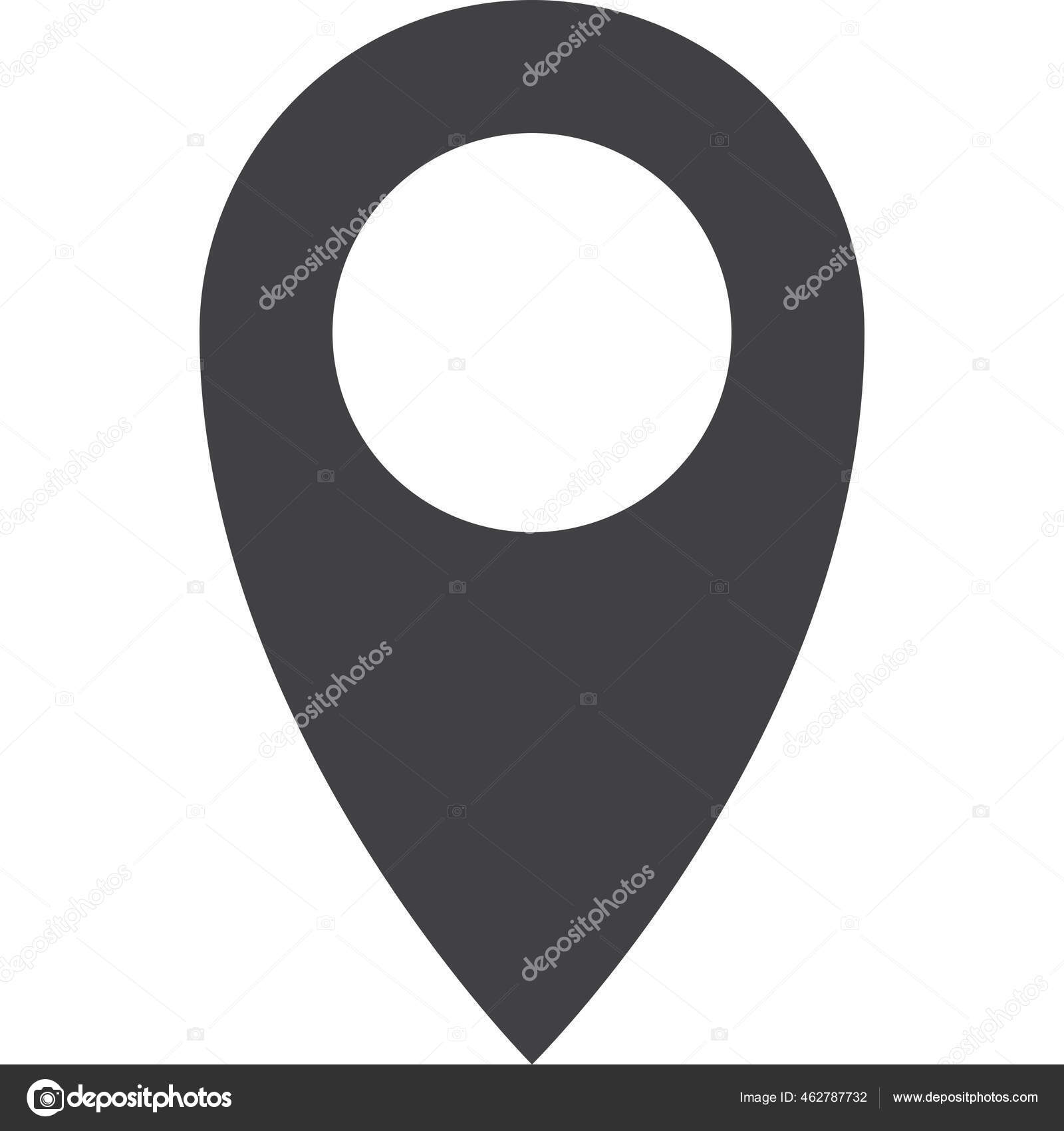 Location Map Pin Icon Solid Style Stock Vector by ©iconfinder 462787732