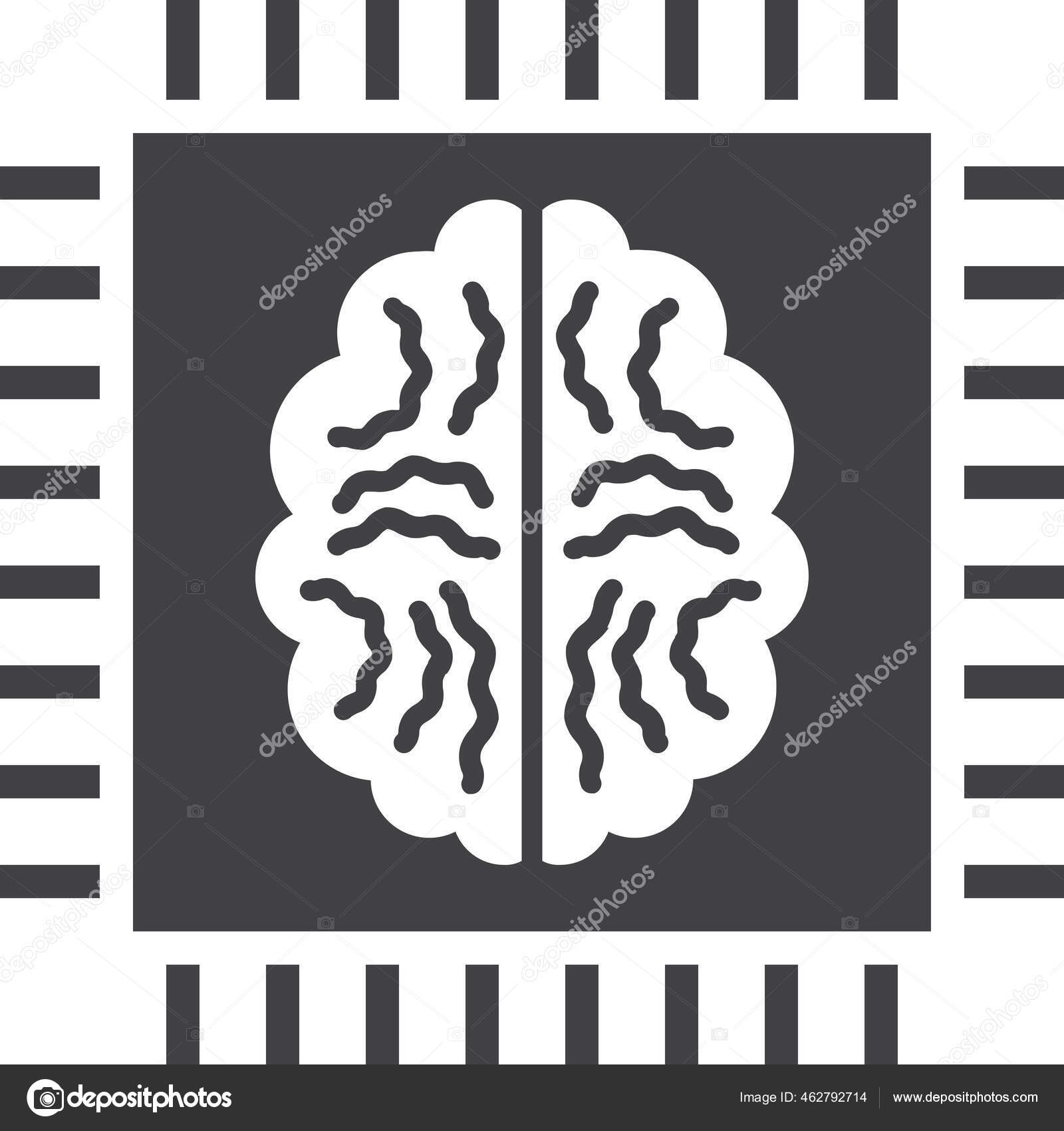 Artificial Brain Chip Icon Solid Style Stock Vector by ©iconfinder ... Artificial Brain Chip Icon Solid Style Stock Vector by ©iconfinder ...