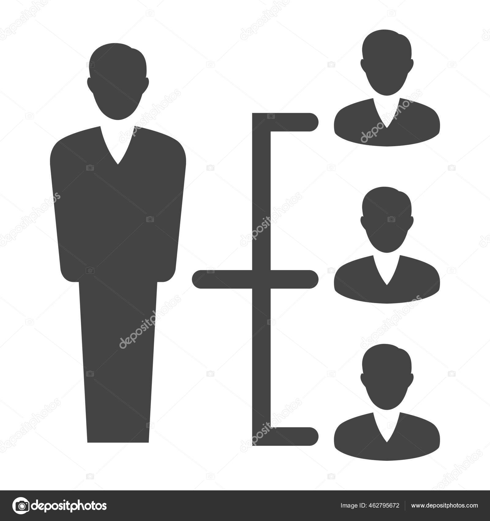 Business Human Management Icon Solid Style Stock Vector Image by ...