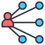 Flat User Communication Network Design Stock Vector Image by ...