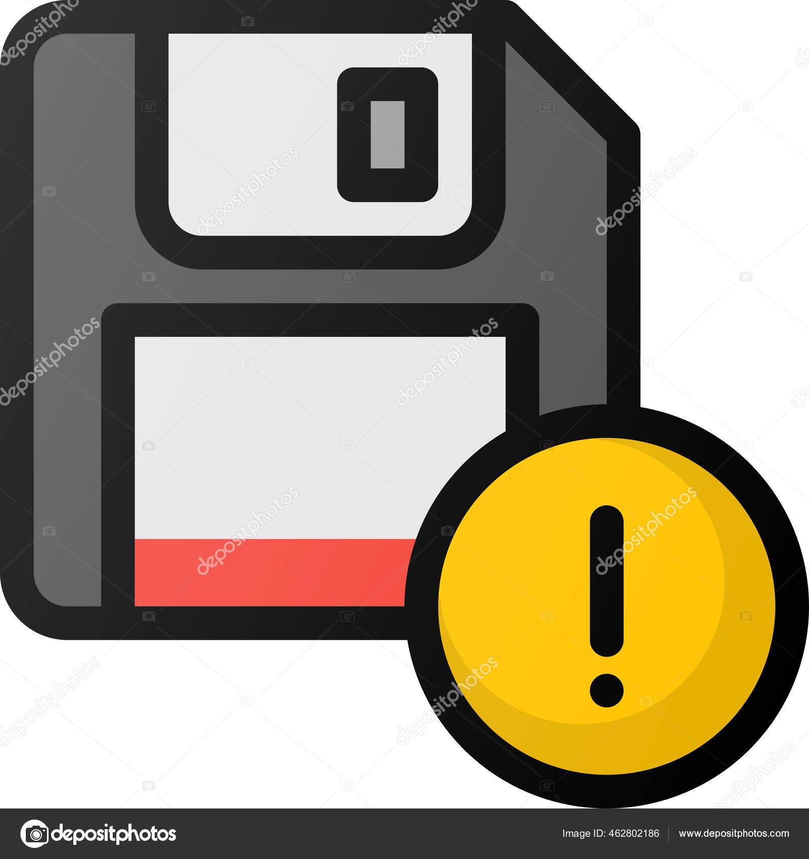 Guardar Error Fallar Icono Vector de stock #462802186 de ©iconfinder
