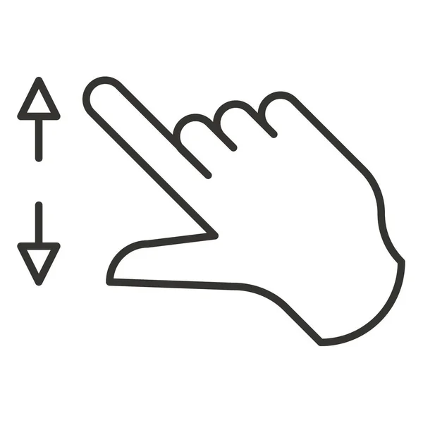 Drag Gesture Hand Icon Outline Style Stock Vector by ©iconfinder 462683988
