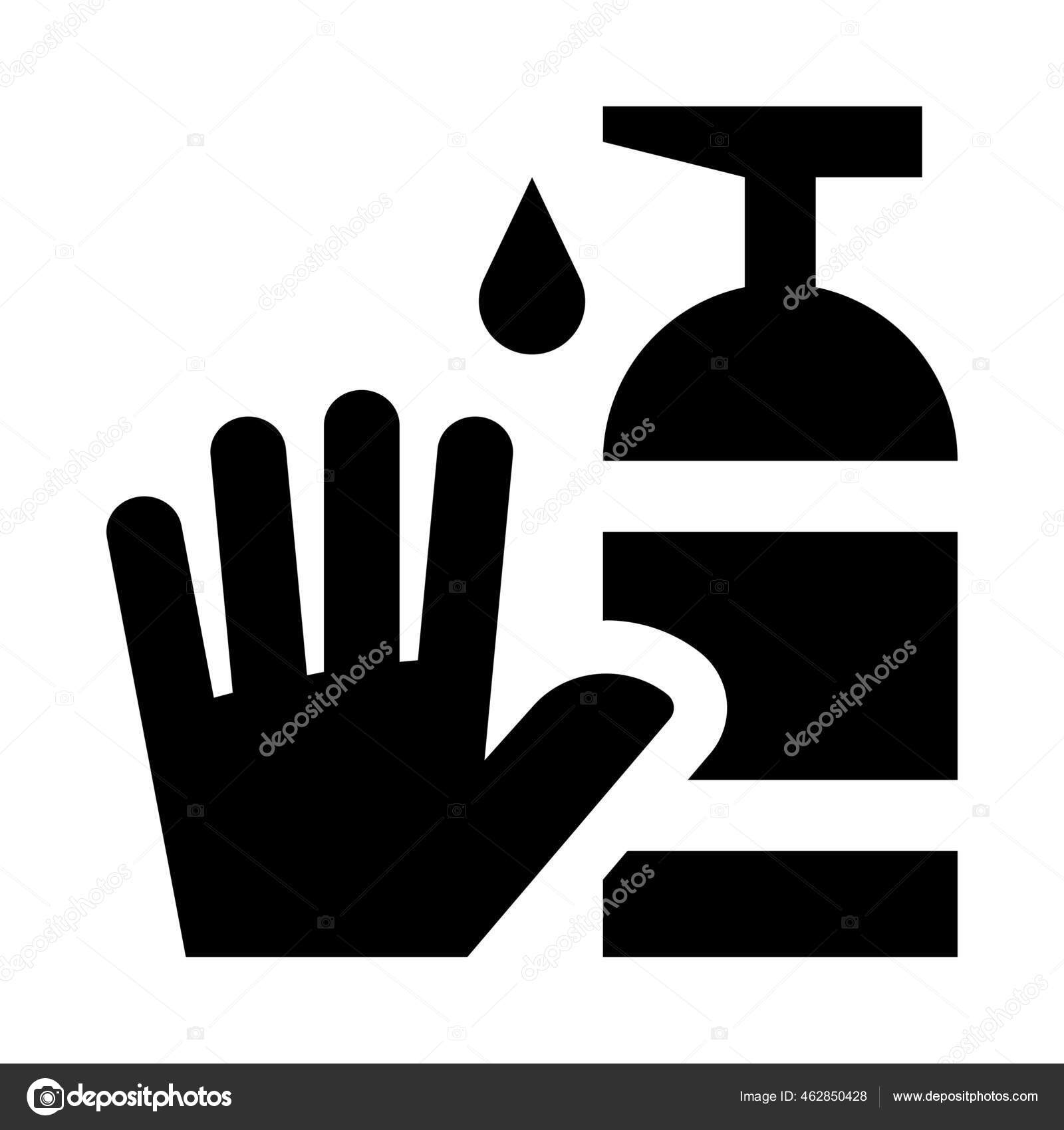 Antiseptic Disinfection Gel Icon Stock Vector by ©iconfinder 462850428