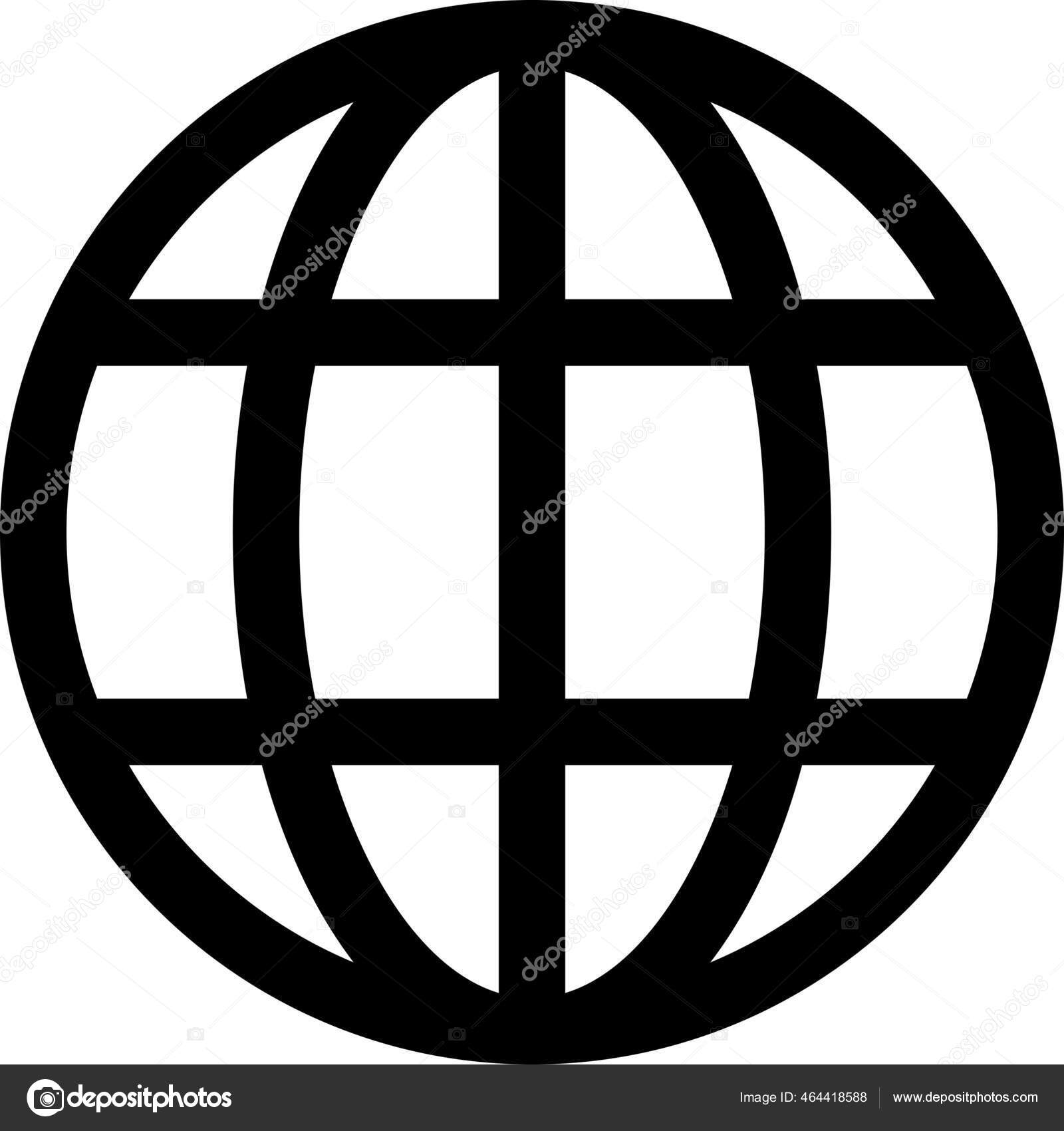 Connection Globe Internet Icon Outline Style Stock Vector Image by ...