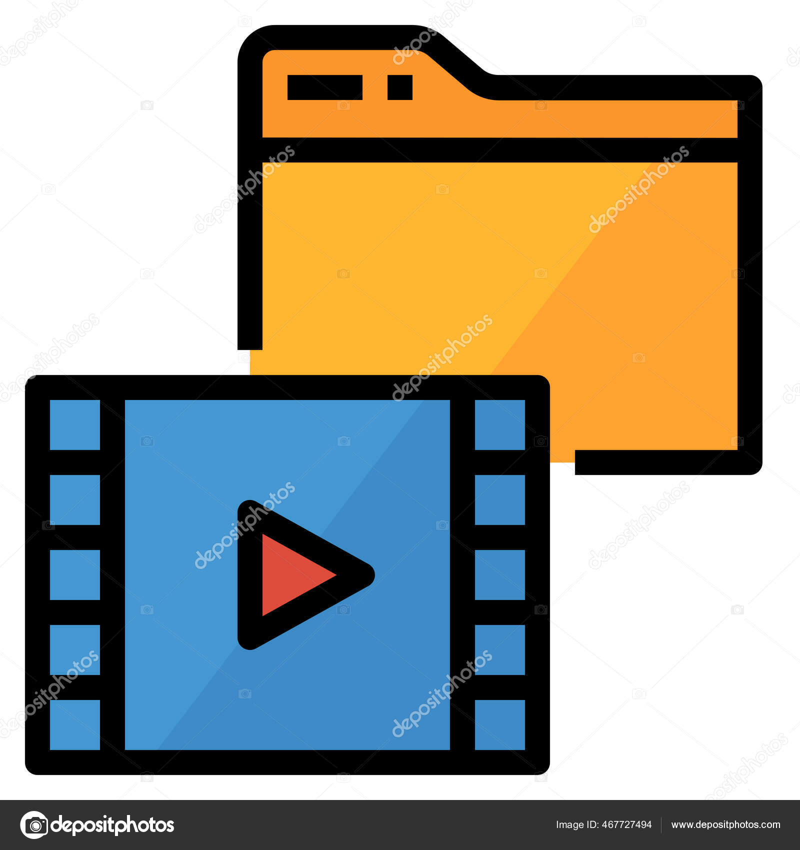 Ikona Datového Souboru Stylu Vyplněného Osnovy Stock Vektor od ©iconfinder 467727494