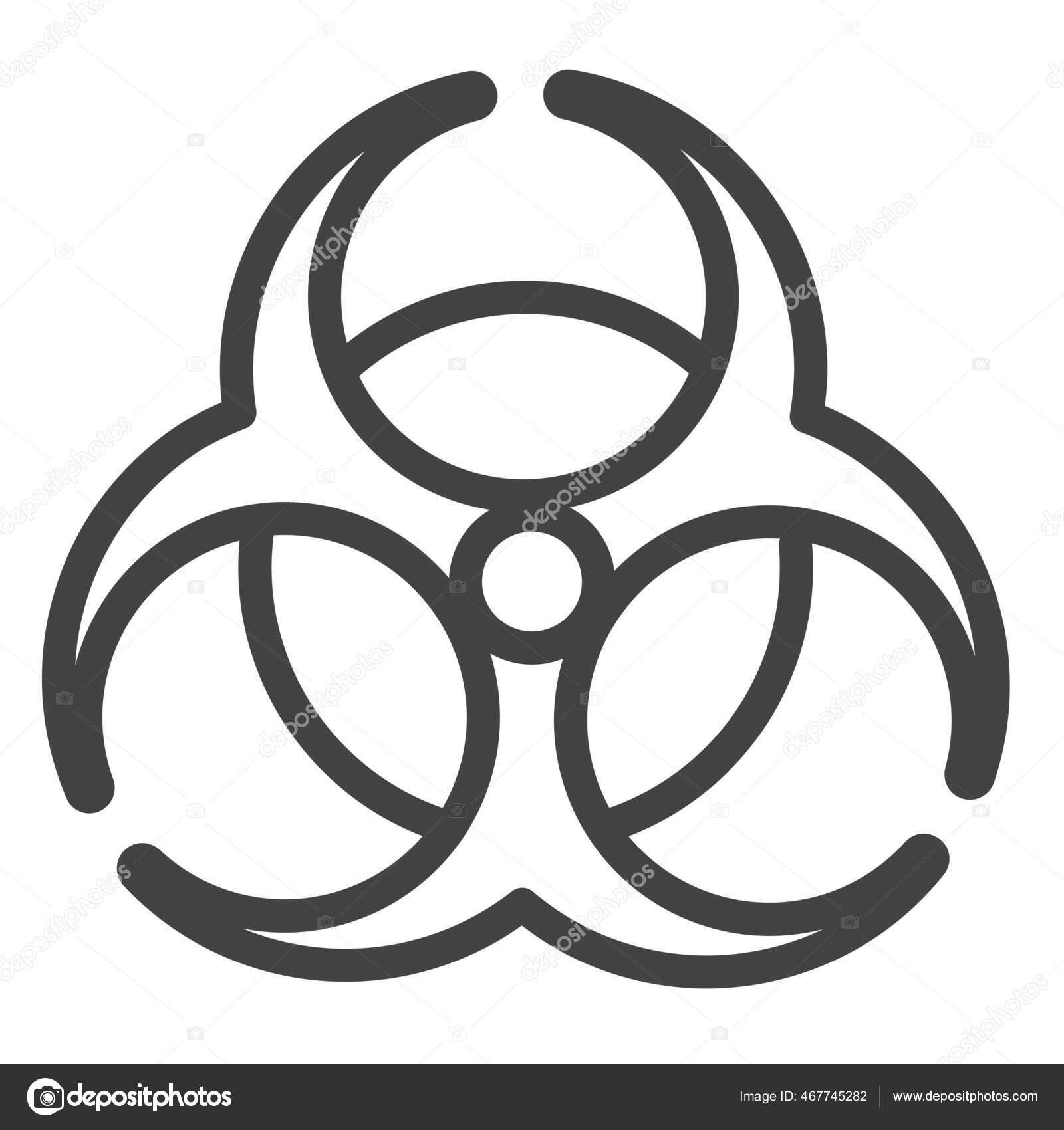 Biohazard Symbol Outline