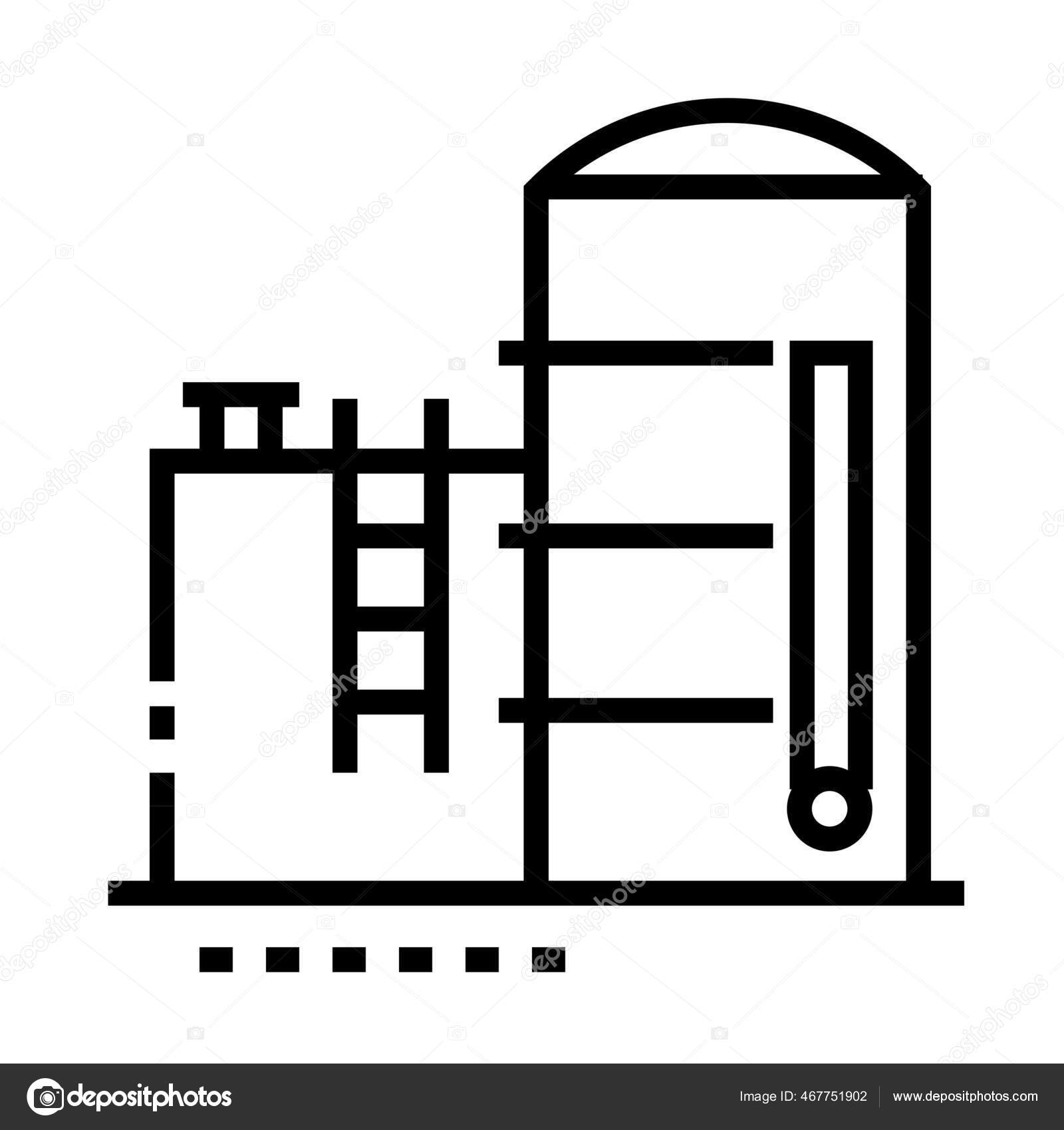 Industry Reservoir Storage Icon Stock Vector by ©iconfinder 467751902