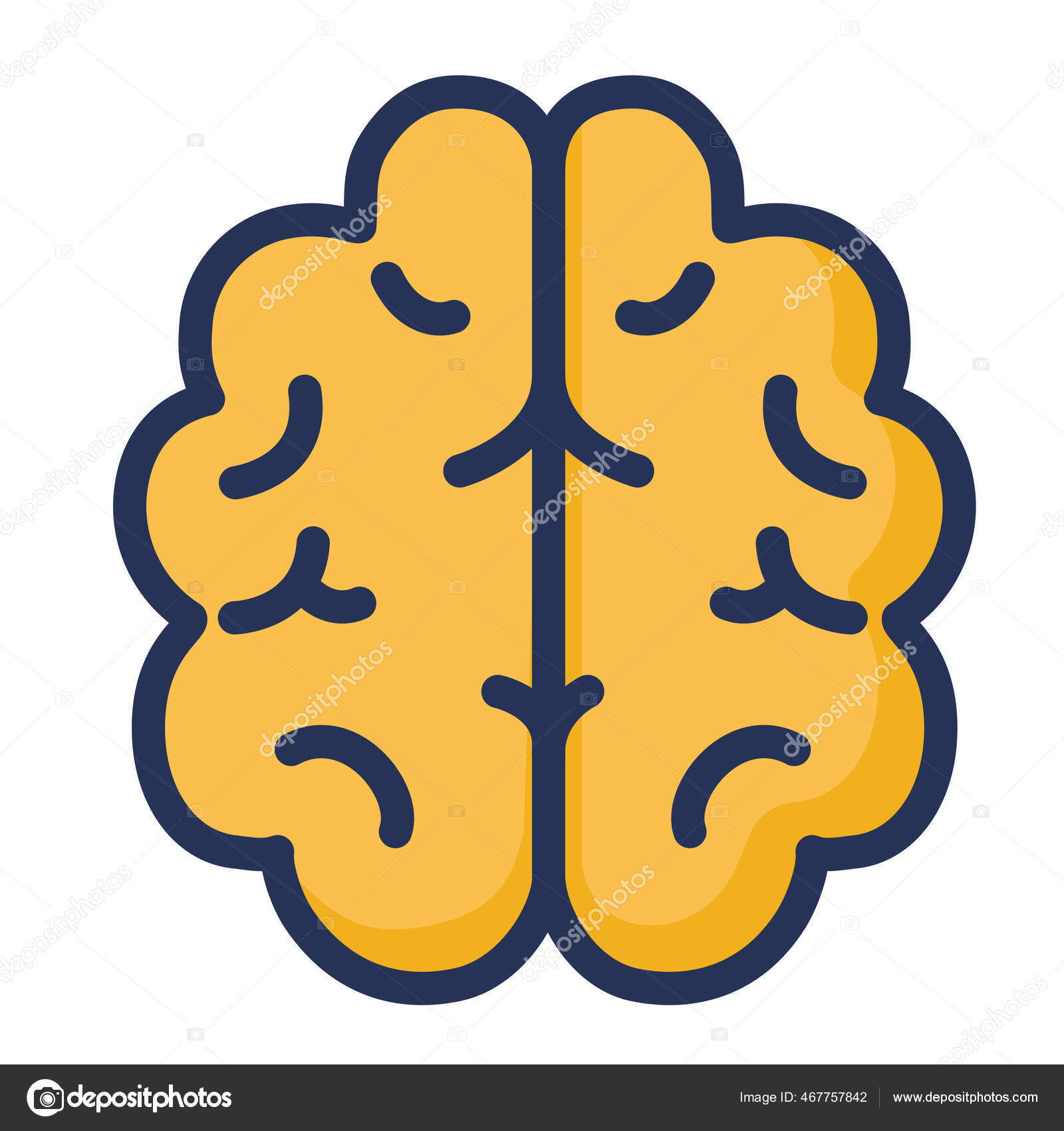 Brain Idea Mind Icon Stock Vector by ©iconfinder 467757842