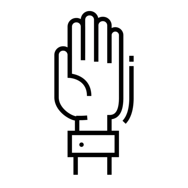 Stop Man Waving Hands