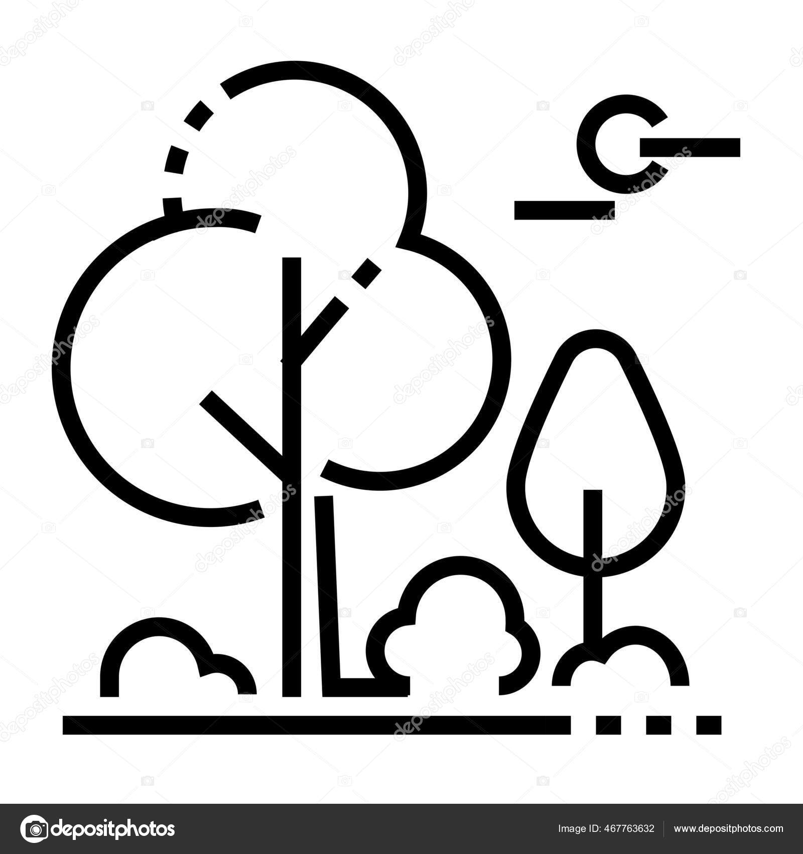 Garden Nature Park Icon Cities Urban Design Category Stock Vector Image ...