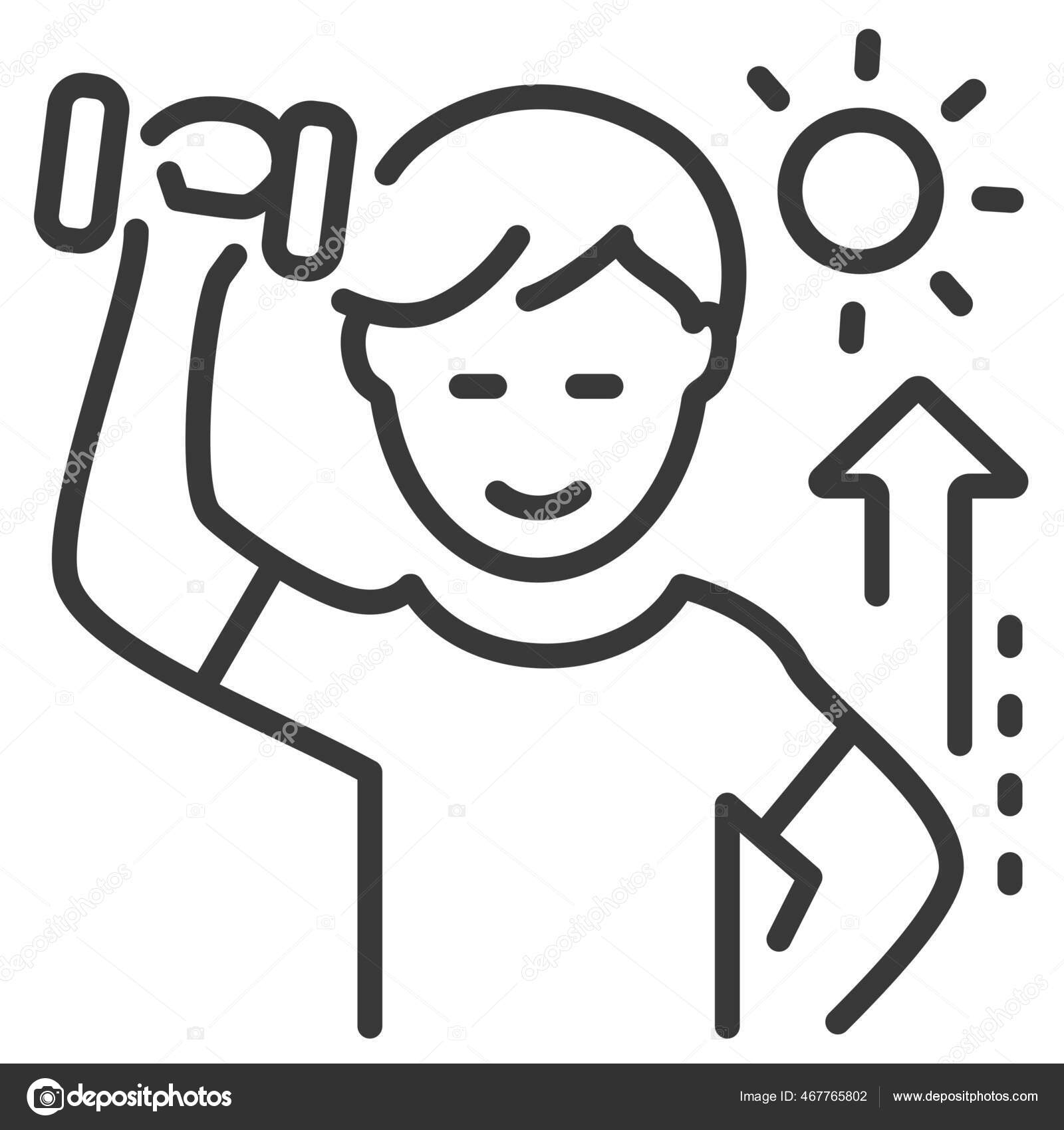 Exercises Healthy Active Icon Stock Vector by ©iconfinder 467765802