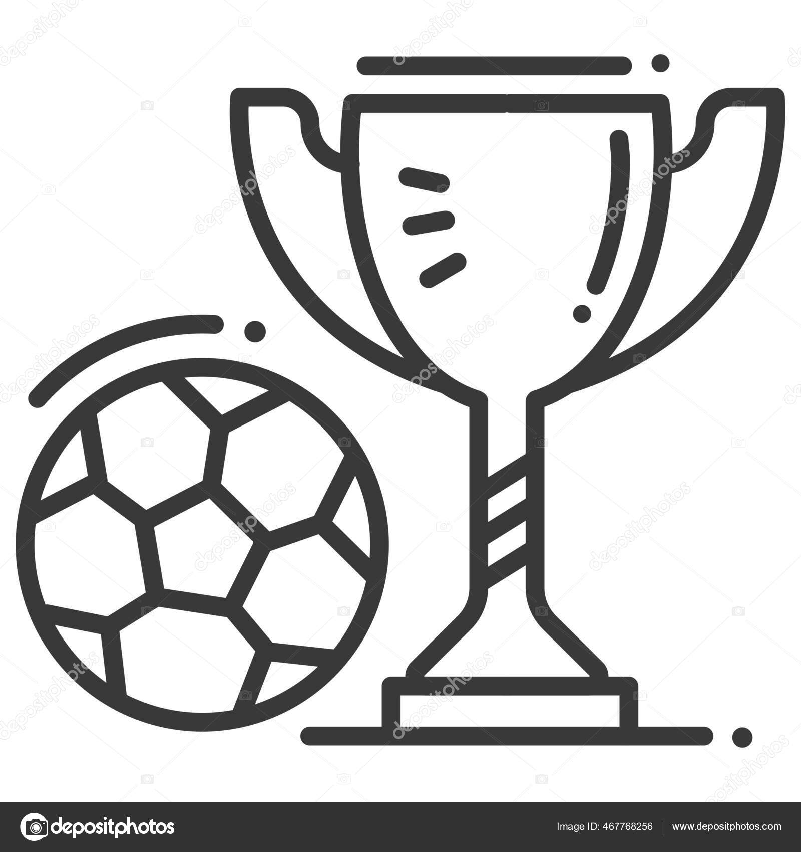 Ball Cup Trophy Icon Outline Style Stock Vector Image by ©iconfinder ...