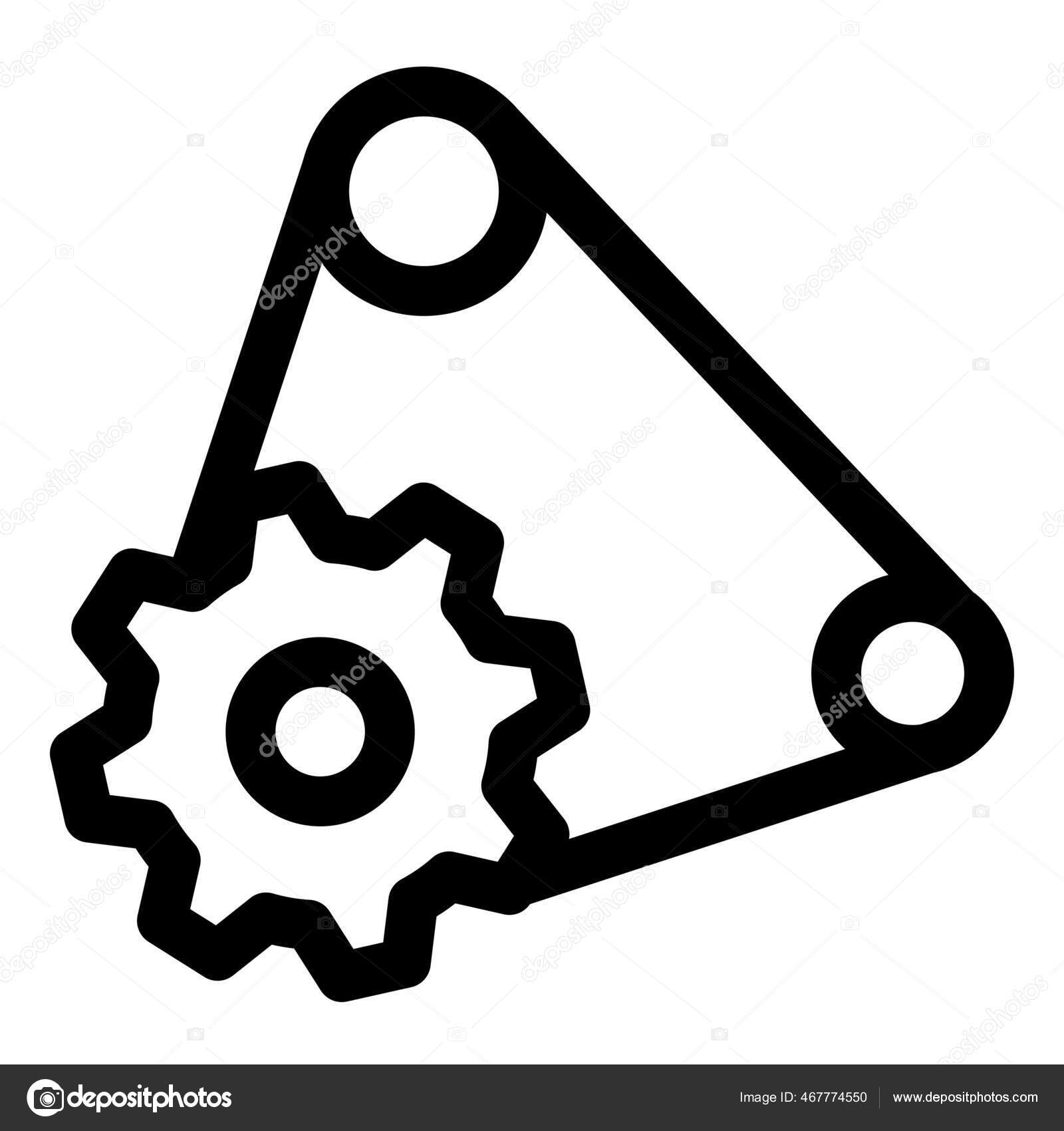Car System Gear Mechanics Icon Outline Style Stock Vector by ...