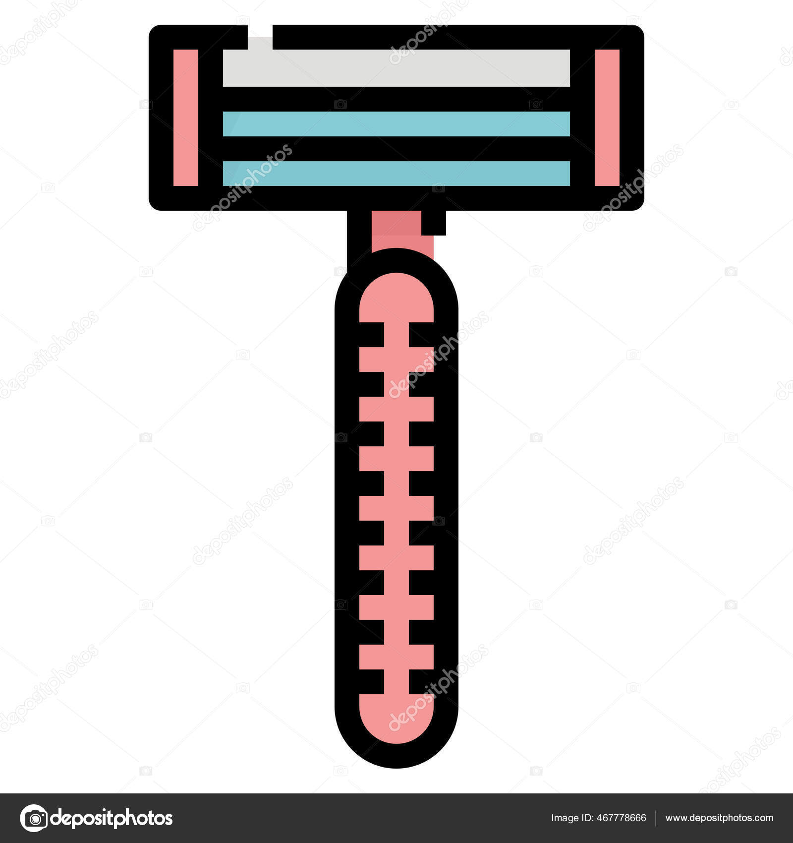 Blade Hygiene Razor Icon Stock Vector by ©iconfinder 467778666