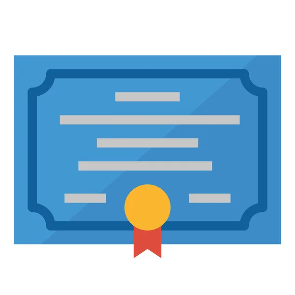 Certificate Degree Diploma Icon Filled Outline Style Stock Vector by ...