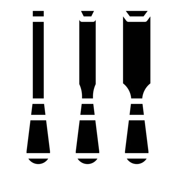 Carving Chisel Gouges Icon Filled Outline Style Stock Vector by ...