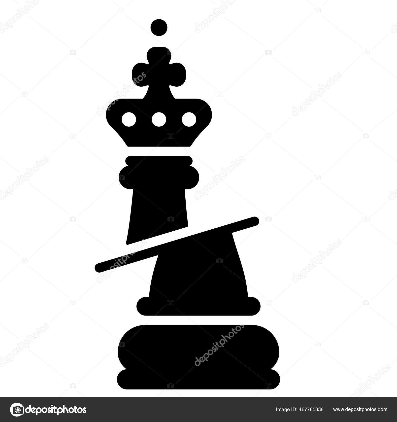 King Chess Gambit Icon Stock Vector Image by ©iconfinder #467785338