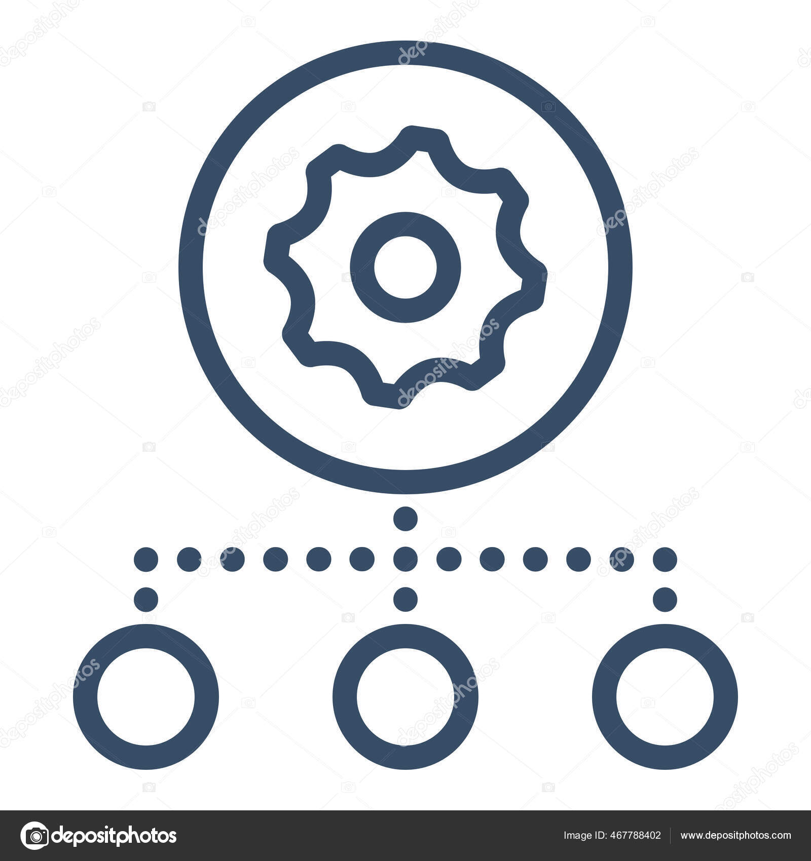 Automation Automatization Marketing Icon Outline Style Stock Vector ...