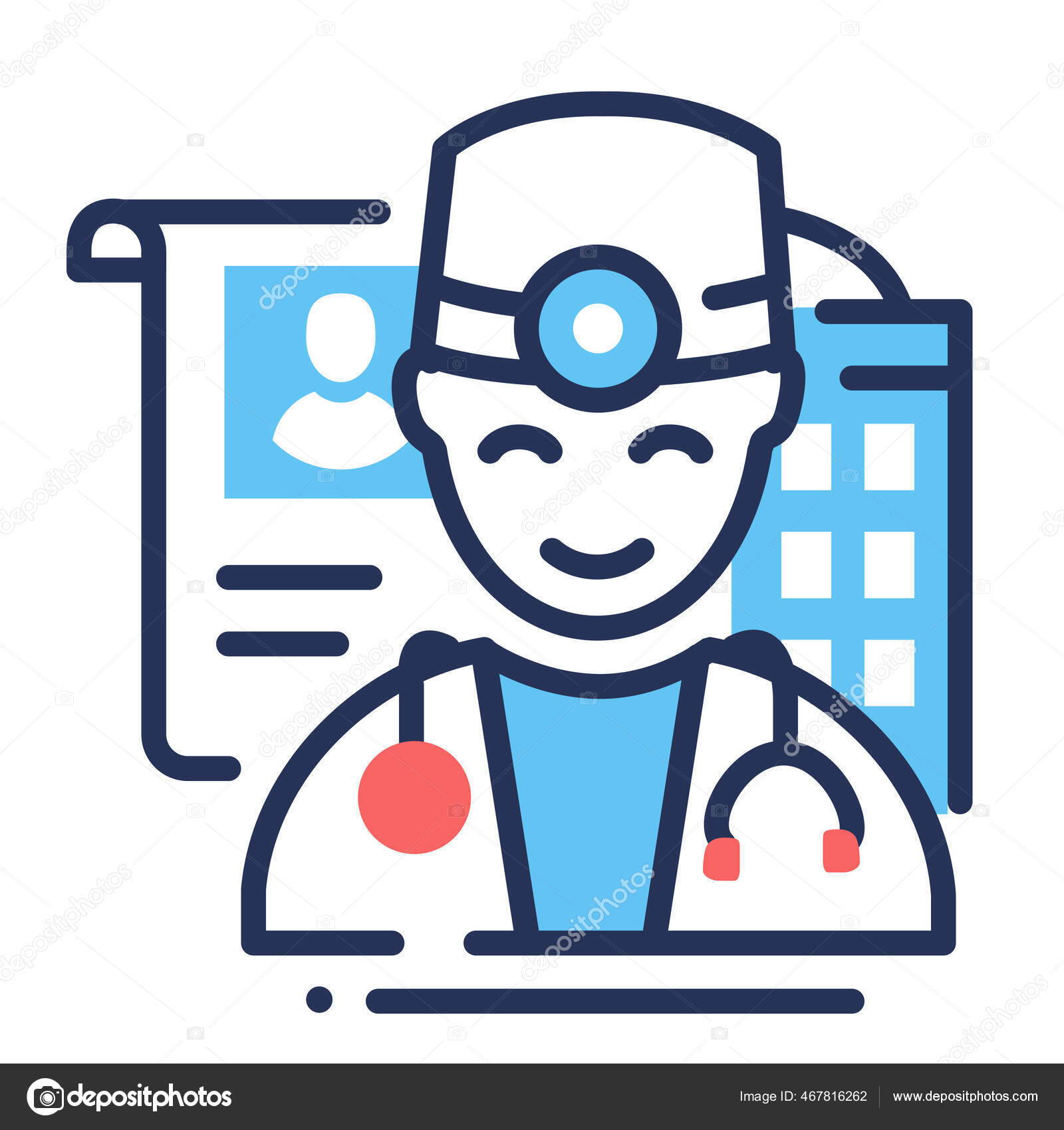 Consultation Doctor Medical Icon Hospitals Healthcare Category Stock ...