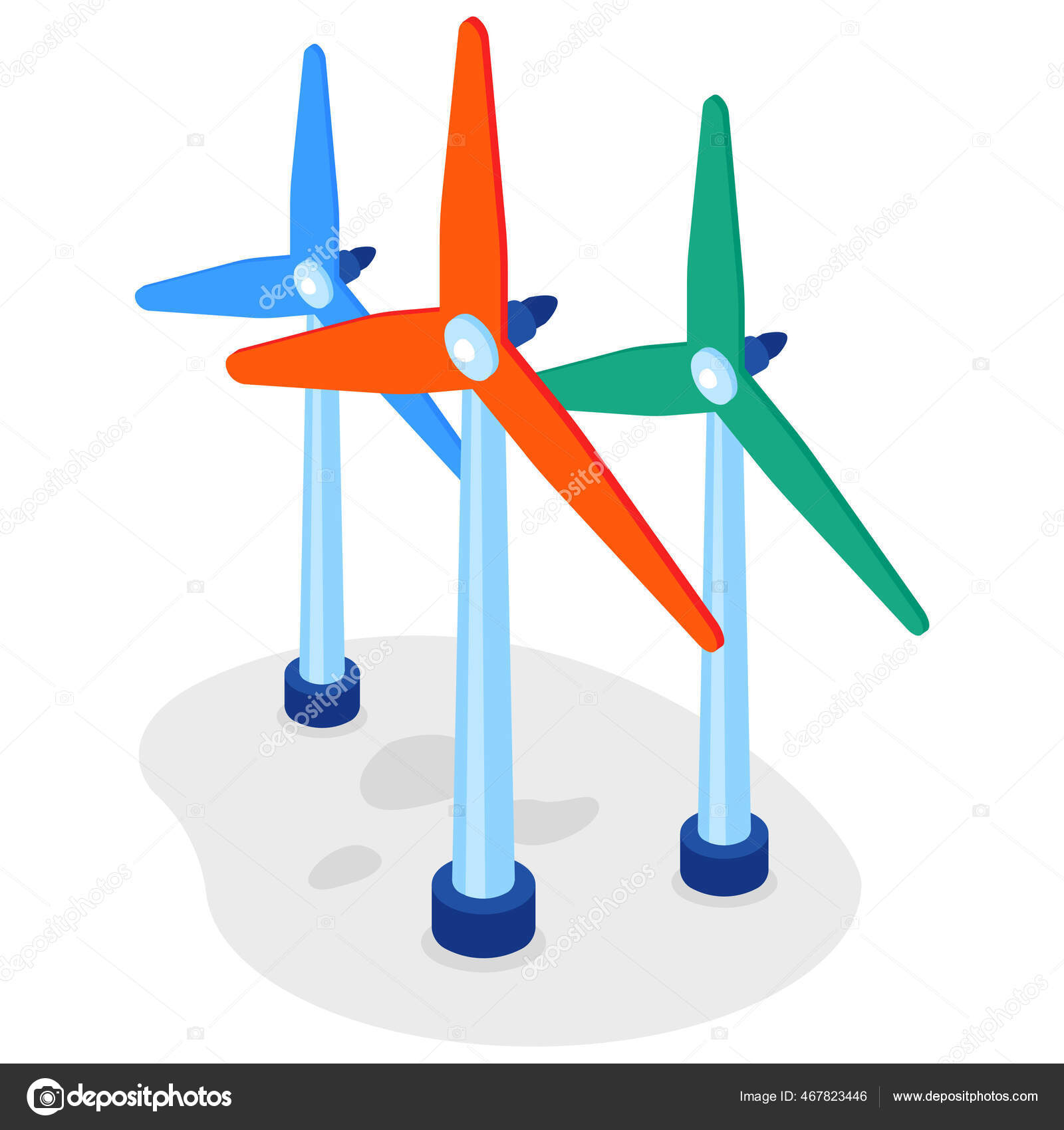 Wind Power Generator Icon Stock Vector Image by ©iconfinder #467823446