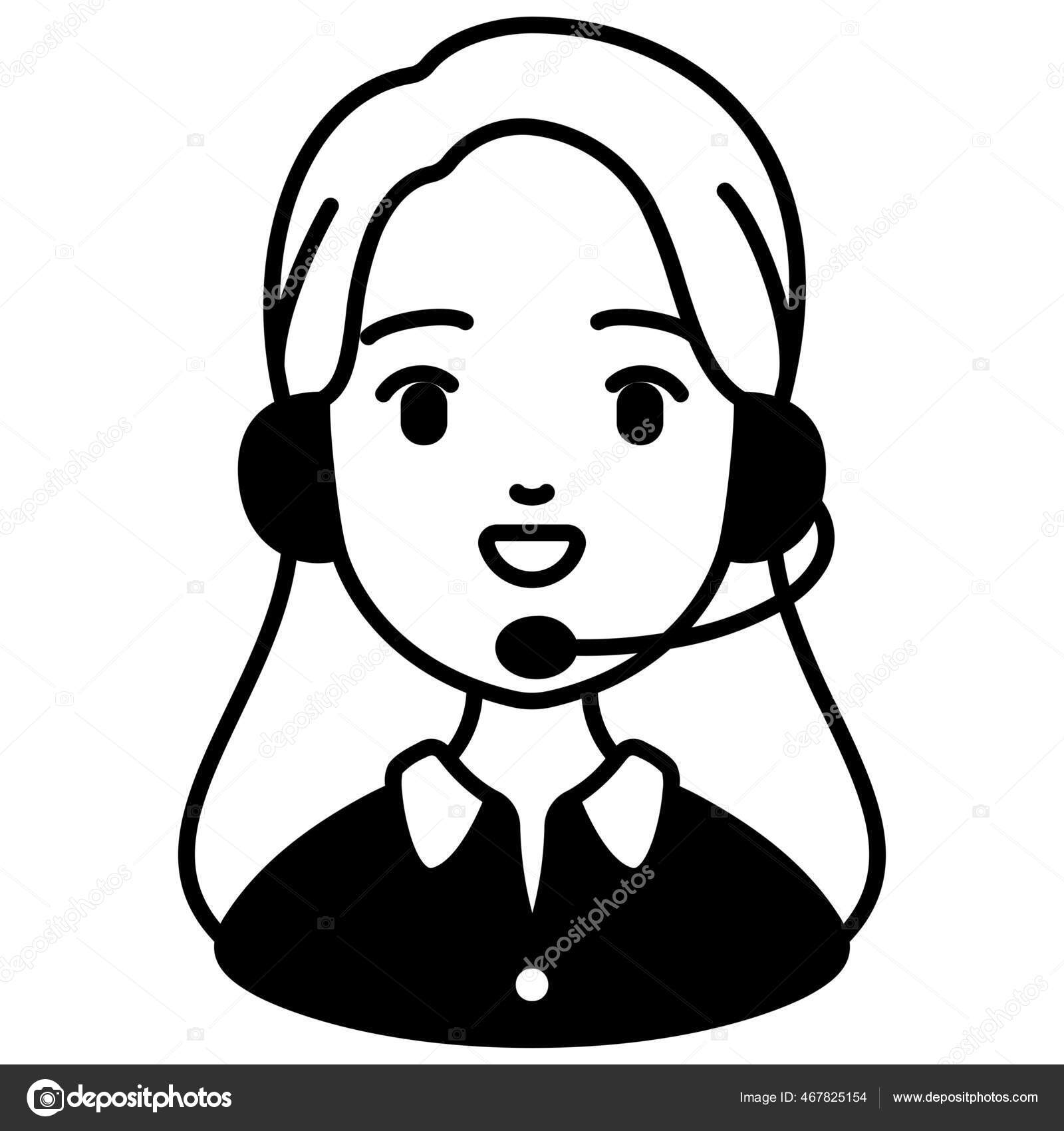 Assistant Avatar Career Icon Solid Style Stock Vector Image by ...