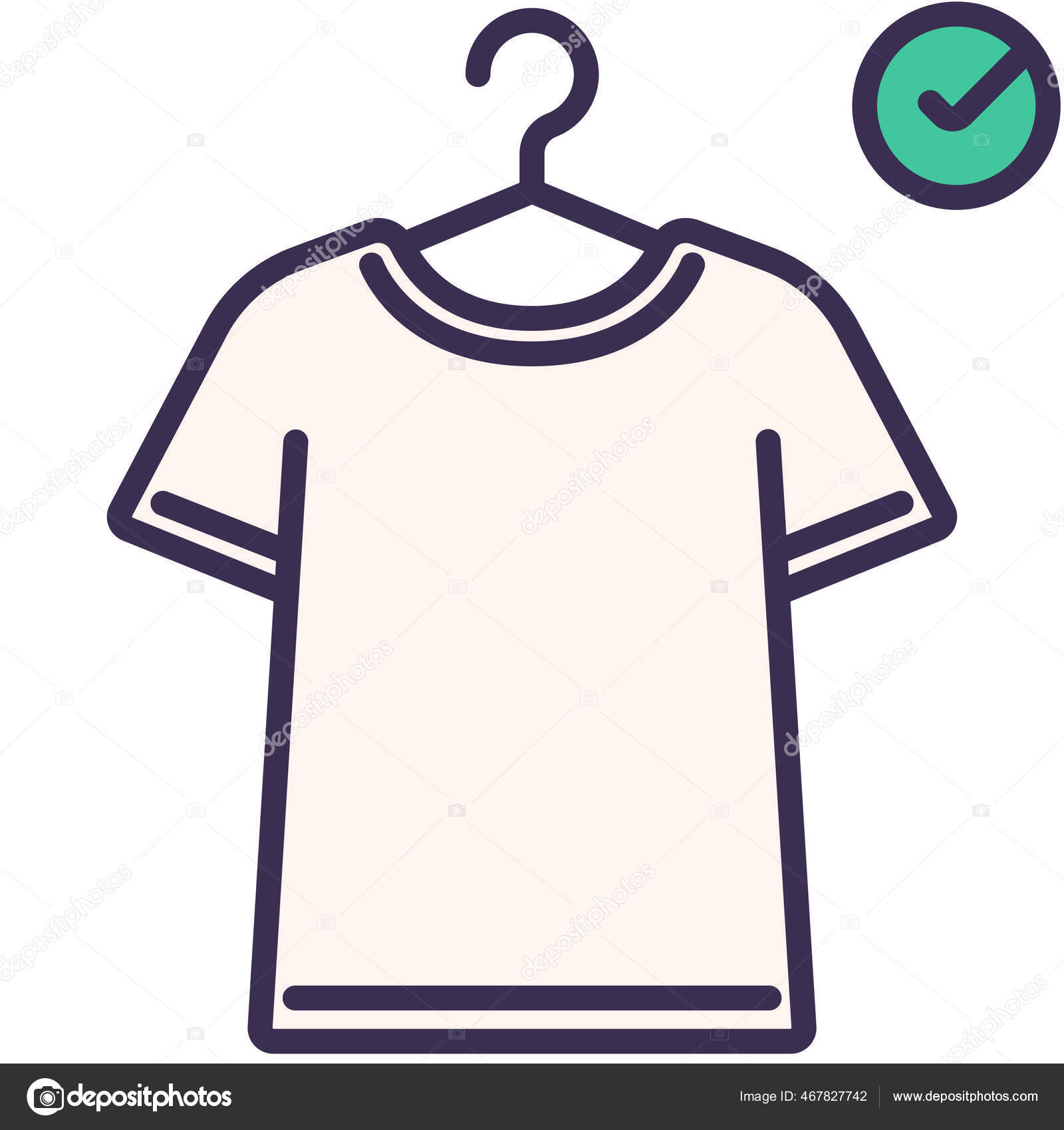 Clothes Fitting Outfit Icon Clothes Accessories Category Stock Vector ...