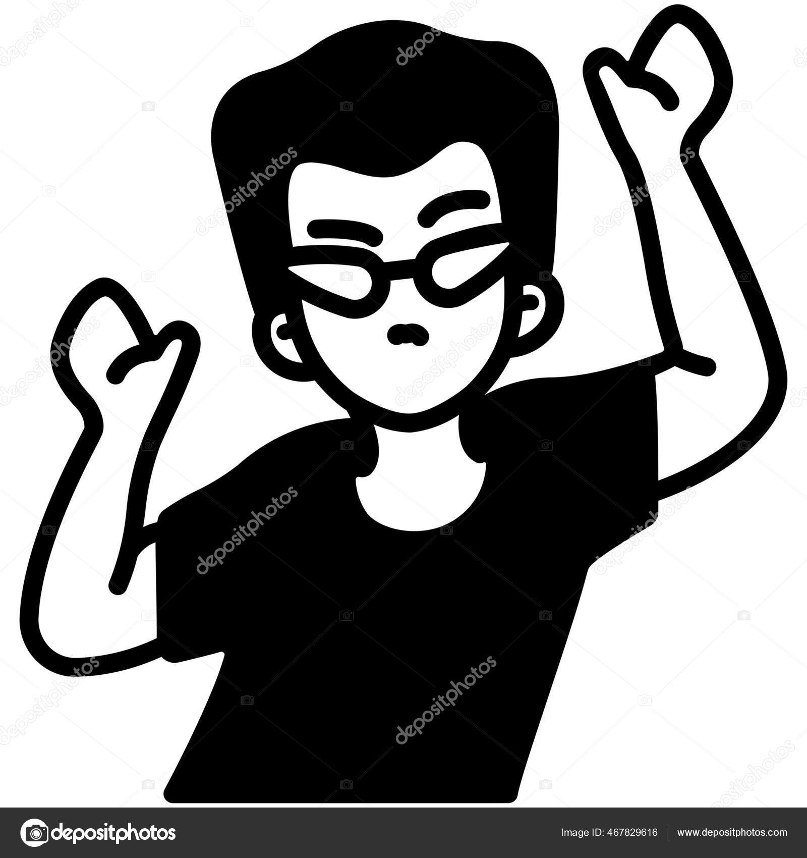 Dance Fun Male Icon Solid Style Stock Vector Image by ©iconfinder ...