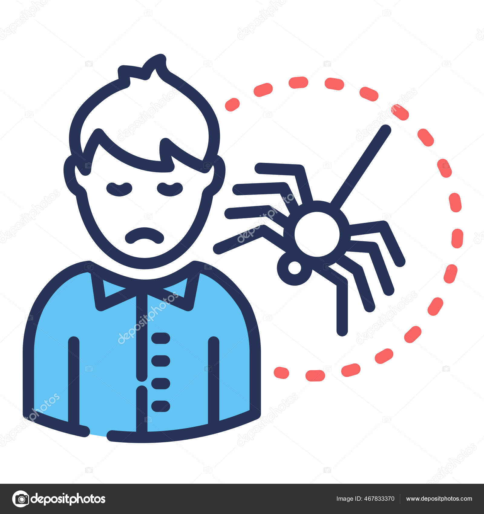 Fear Phobia Scared Icon Stock Vector by ©iconfinder 467833370
