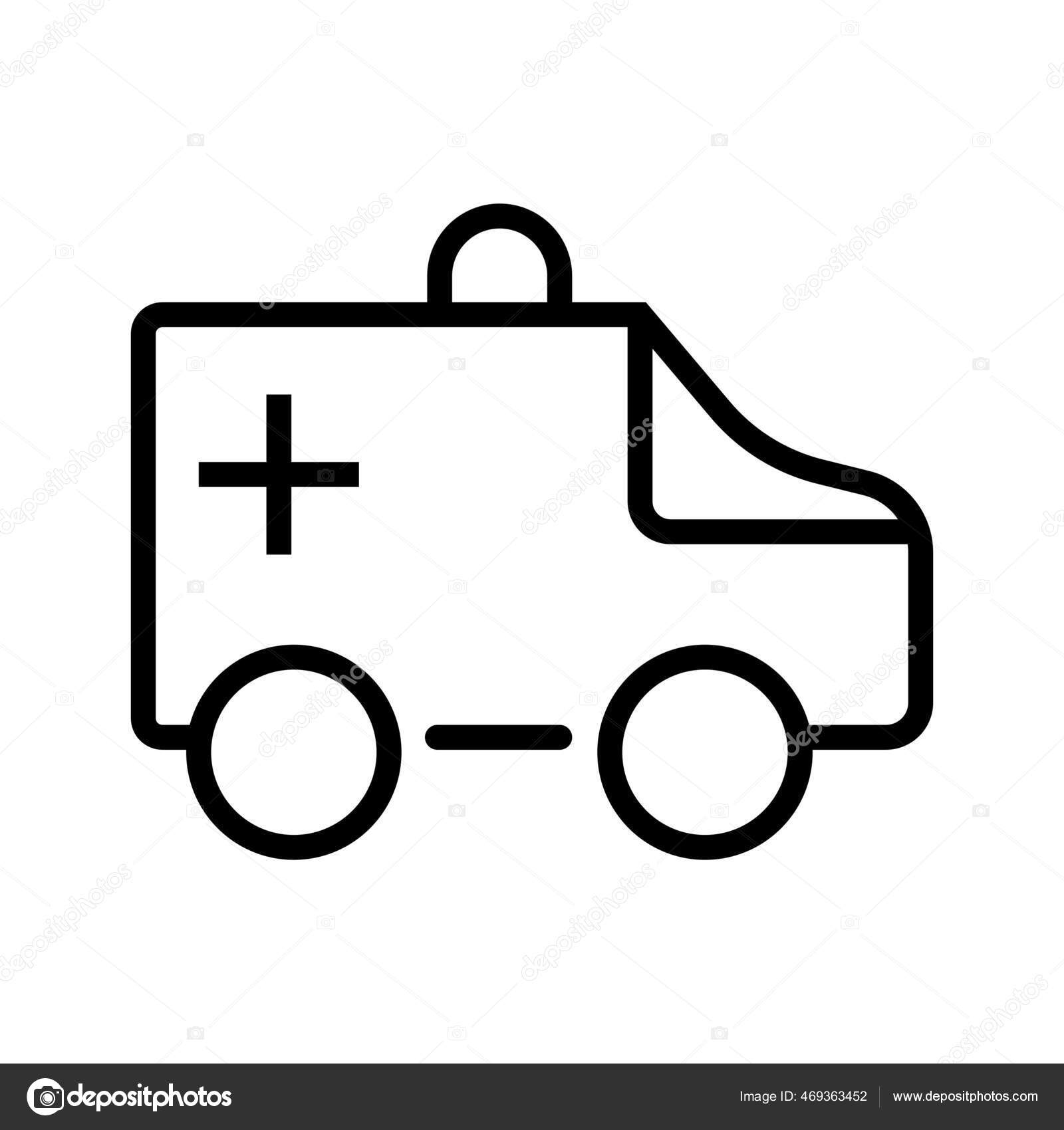 Ambulance Emergency Hospital Icon Outline Style Stock Vector by ...