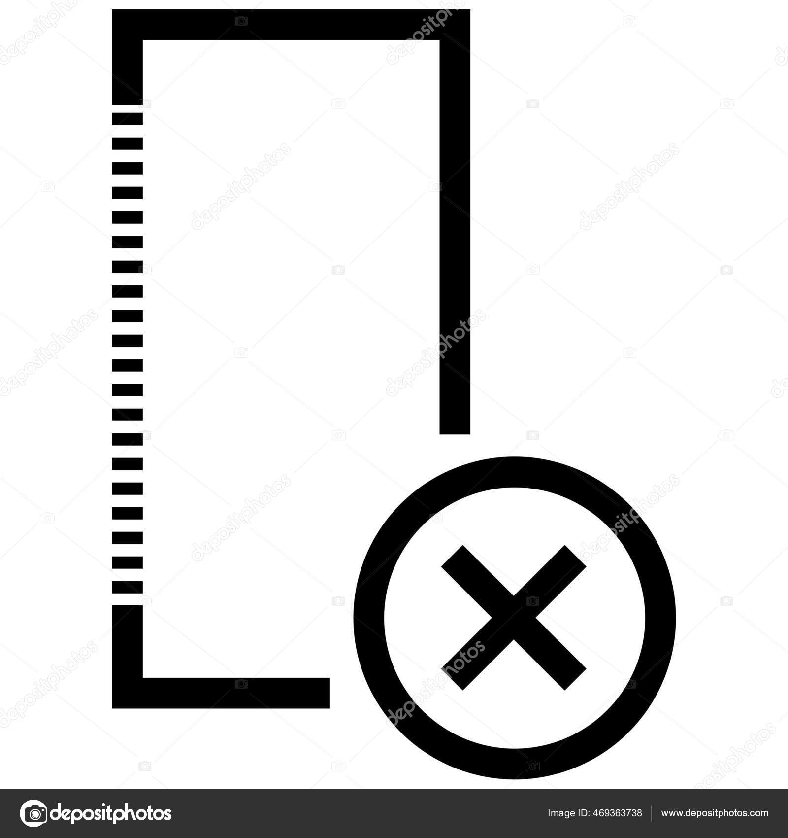 Database Datatable Delete Cells Icon Outline Style Stock Vector Image ...