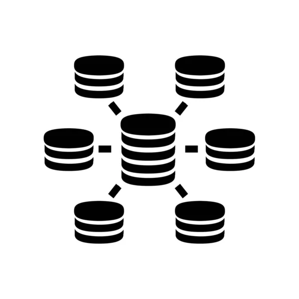 Bigdata Data Server Database Communication Icon Outline Style Stock ...