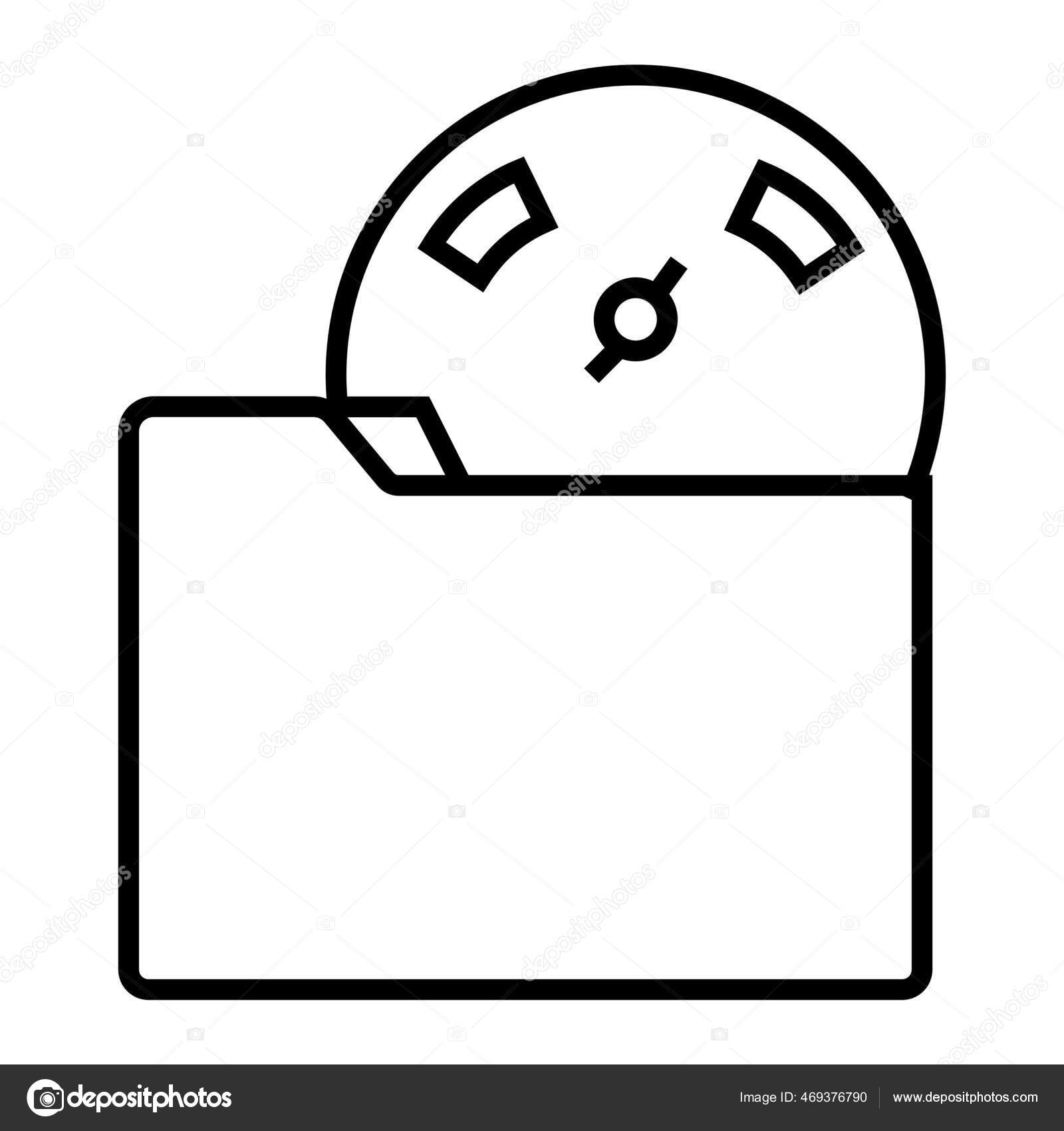 Fil Film Mappe Ikon Skitse Stil Stockvektor af ©iconfinder 469376790