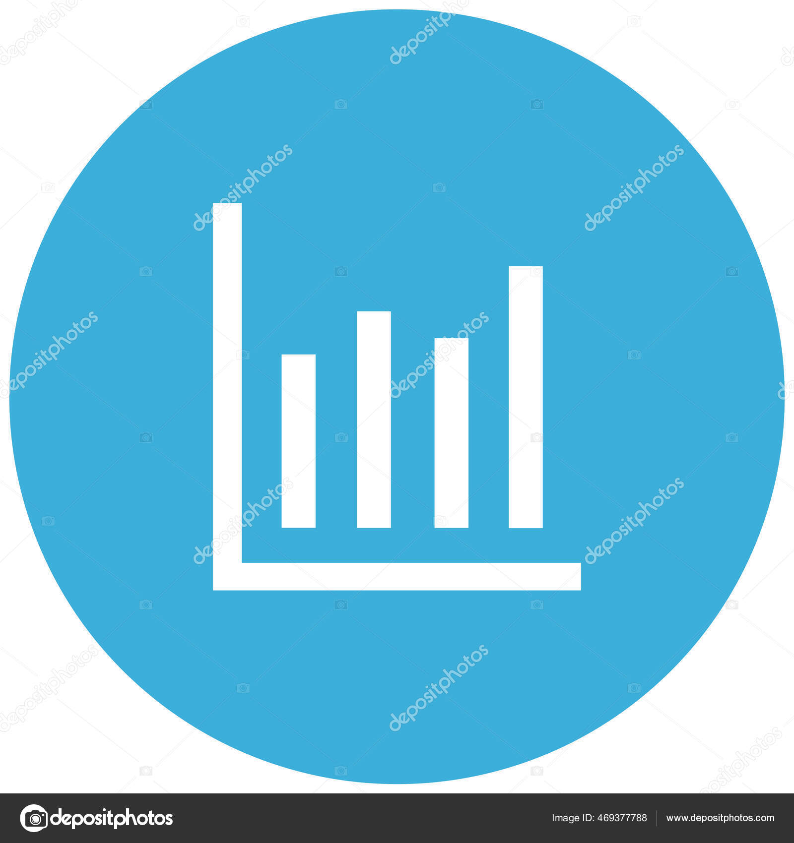 Analytics Bar Graph Dashboard Icon Solid Style Stock Vector Image by ...