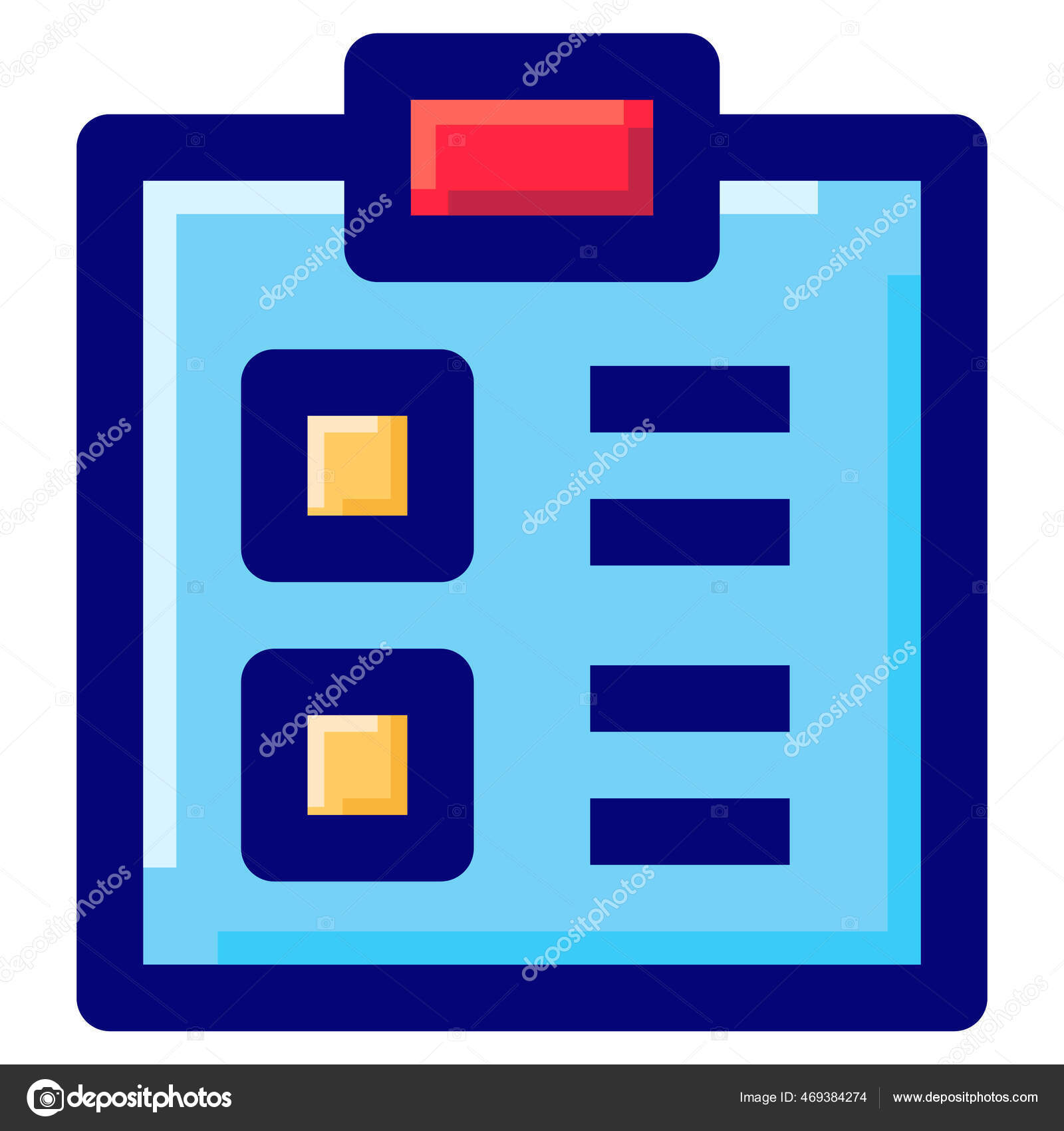 Check List List Notes Icon Stock Vector by ©iconfinder 469384274
