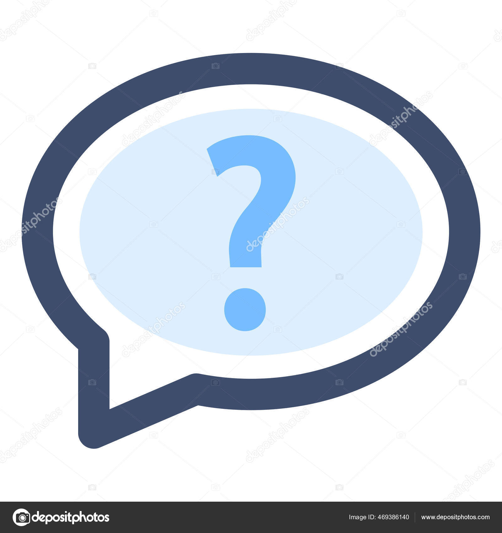 Respuesta Preguntar Faq Icono Vector de stock por ©iconfinder 469386140