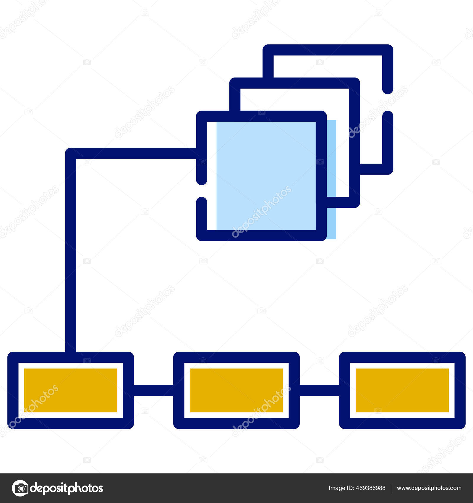Multi Threading Process Real Time Threads Icon Filled Outline Style Stock Vector by ©iconfinder ...
