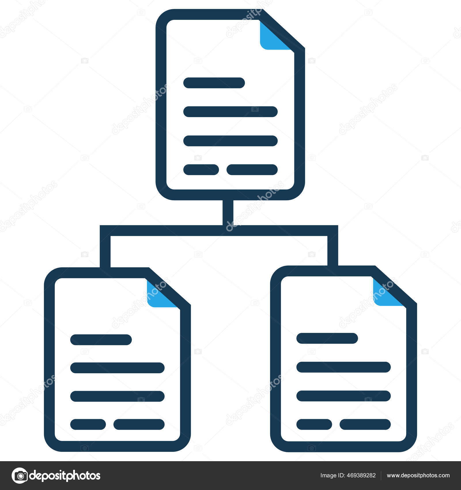 File Management File Structure Files Icon Filled Outline Style Stock ...