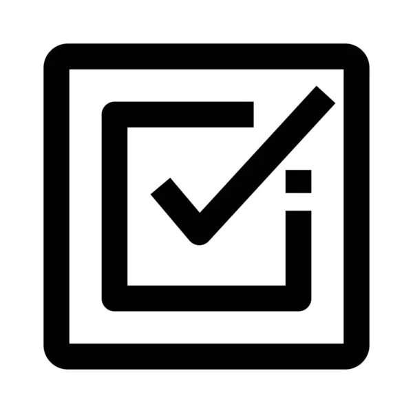 Browser Checkbox Icon Solid Style Stock Vector by ©iconfinder 528949322