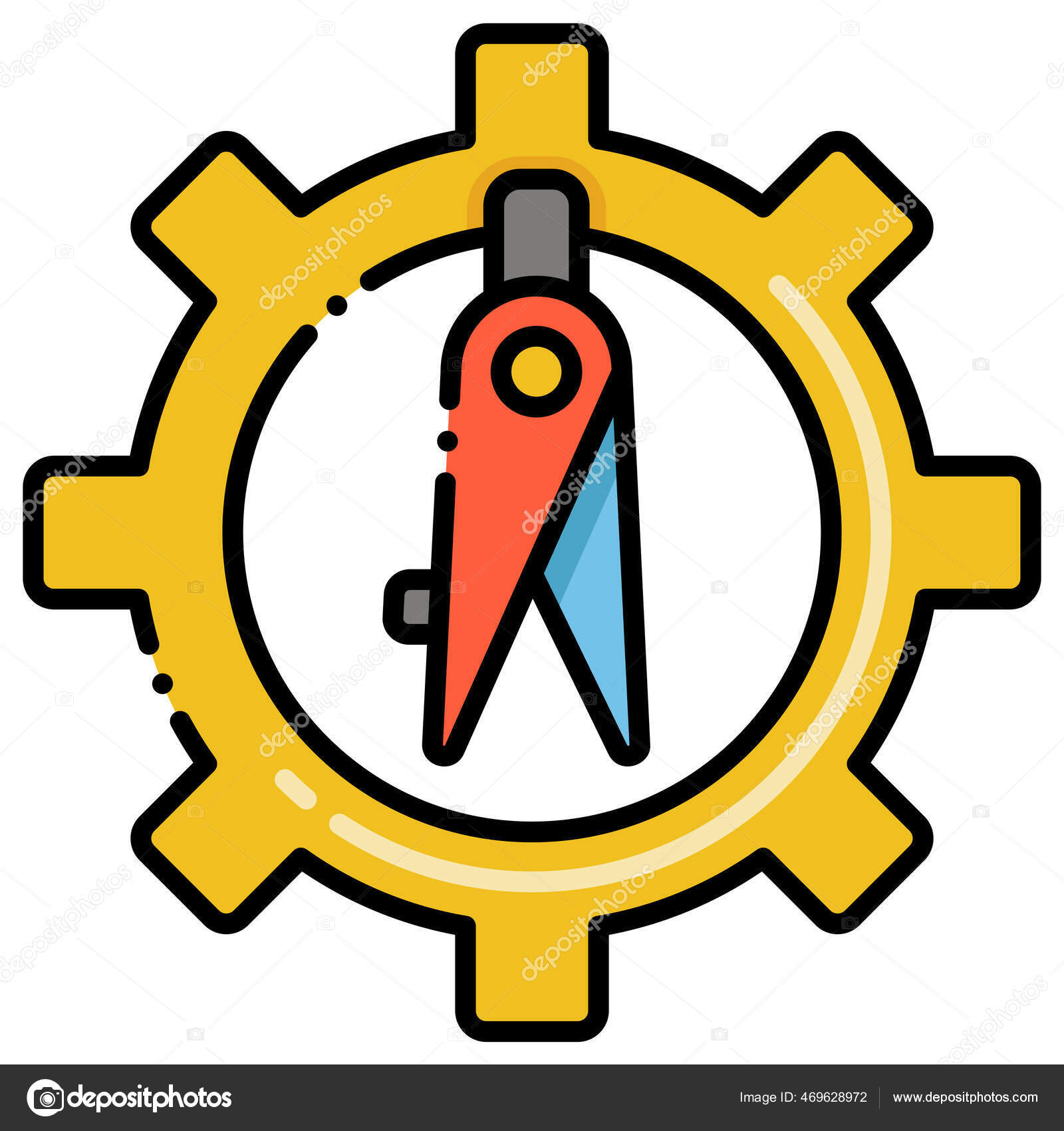 Cog Engineering Gear Icon Stock Vector by ©iconfinder 469628972