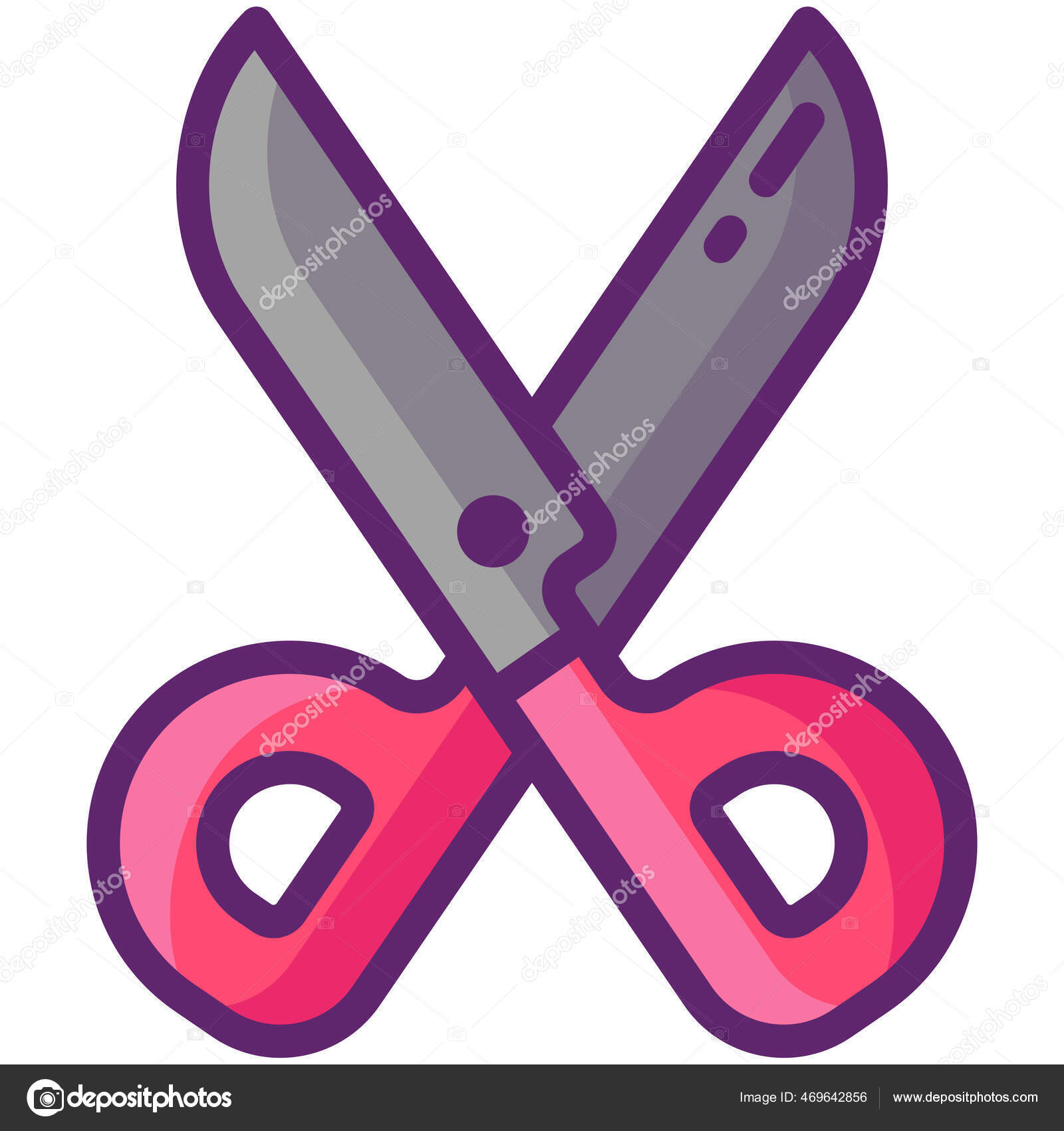 Grooming Hygiene Scissors Icon Pet Vet Category Stock Vector by ...
