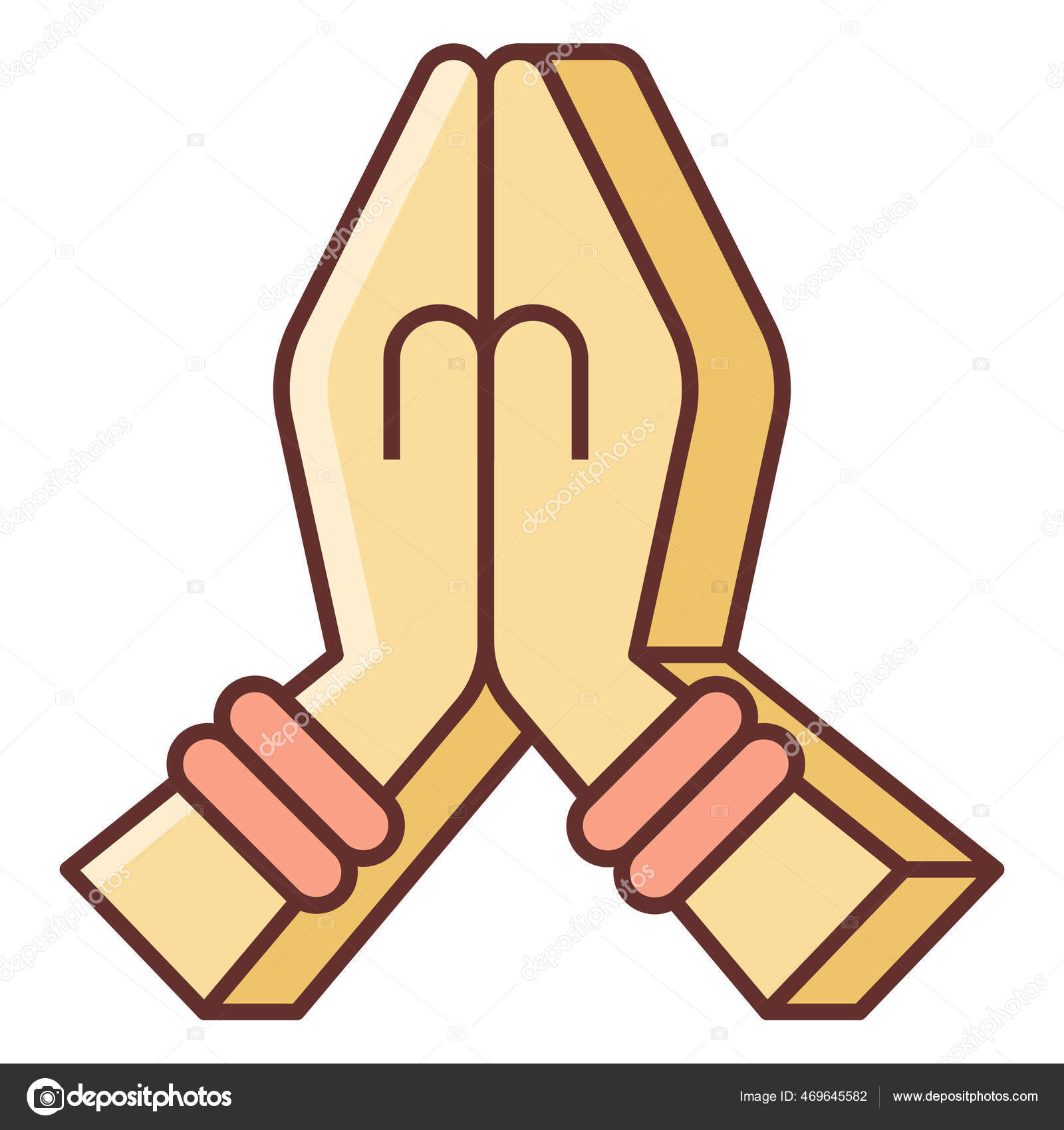 Care Hands Namaste Icon Stock Vector by ©iconfinder 469645582