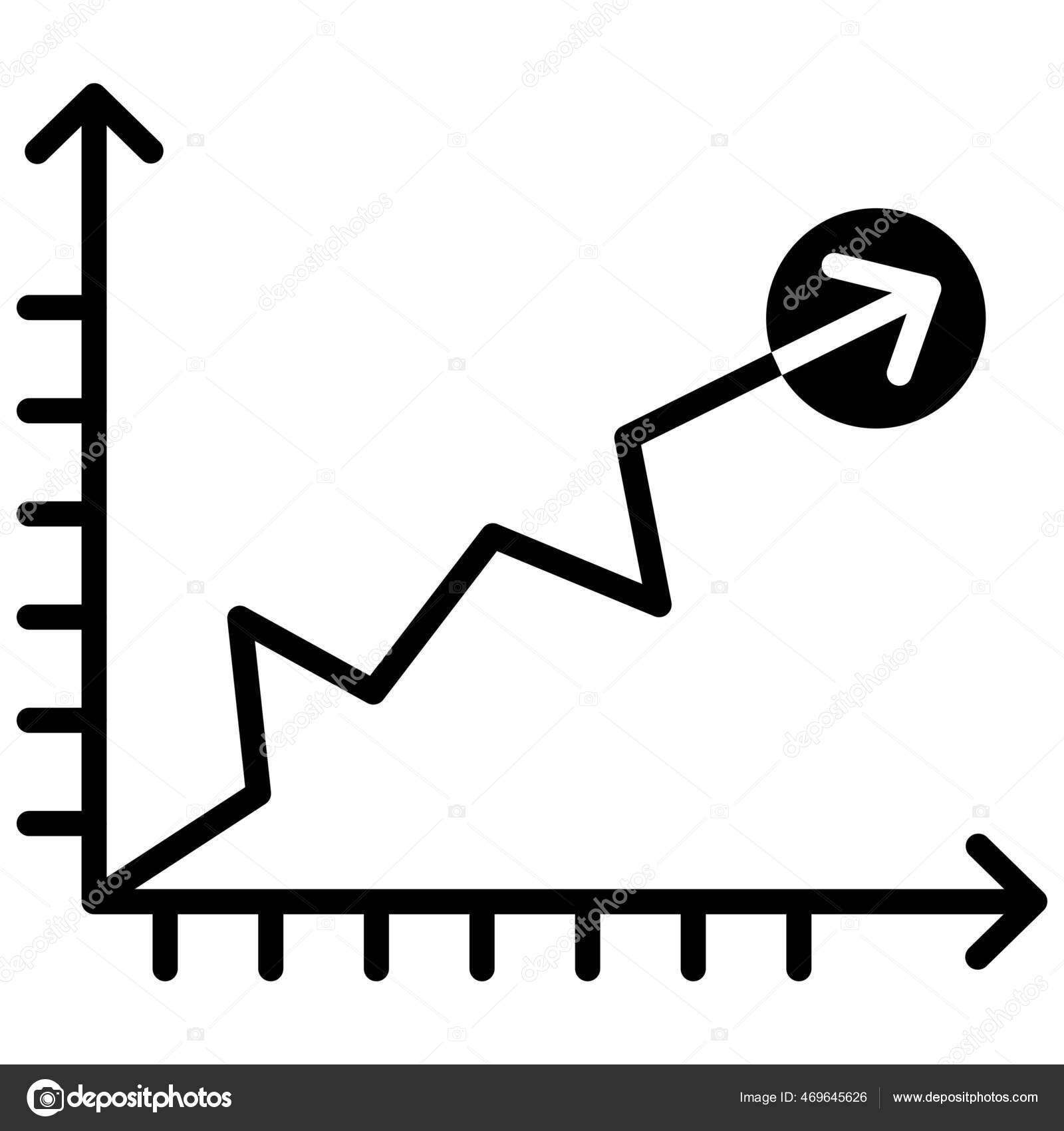 Individual Metrics Line Graph Metrics Icon Stock Vector by ©iconfinder ...