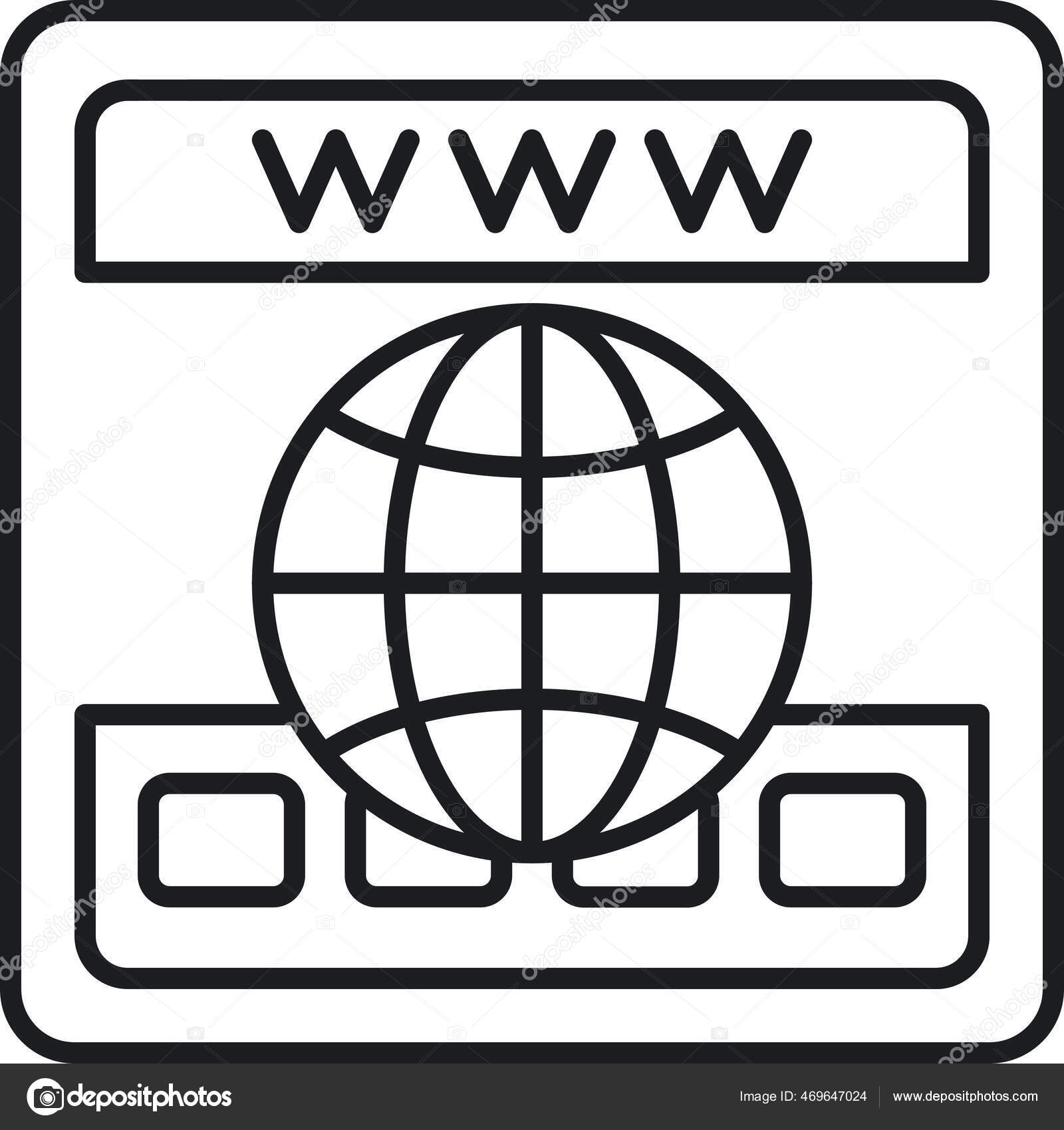 Domain Registration Name Icon Outline Style Stock Vector by ©iconfinder ...