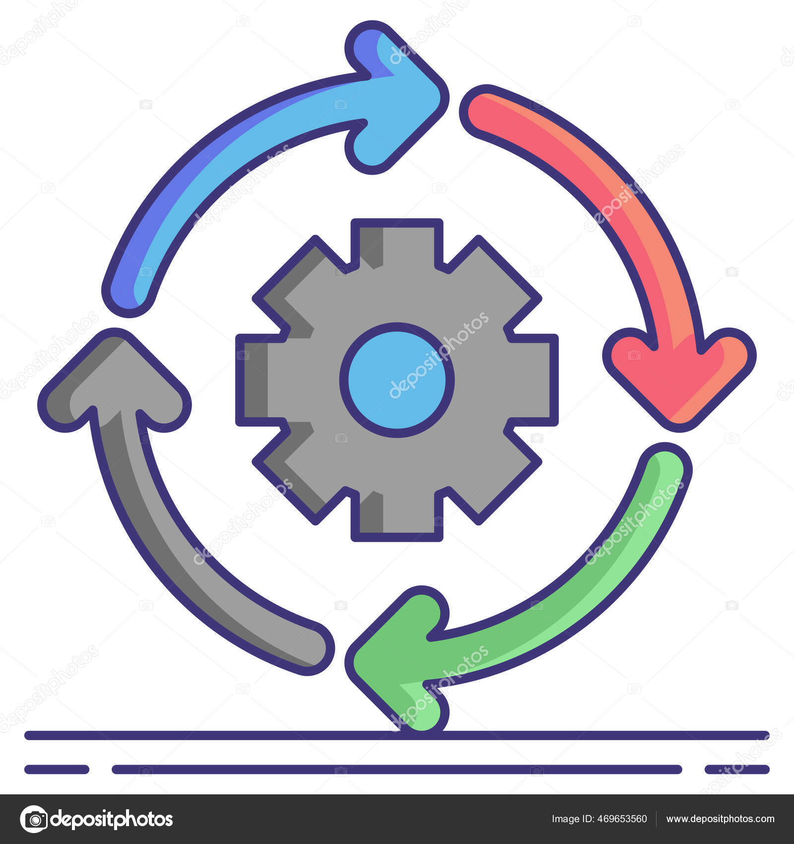 Circular Design Economy Icon Stock Vector by ©iconfinder 469653560