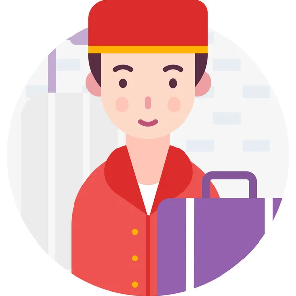 Dessin animé facteur vecteur facteur imágenes de stock de arte ...