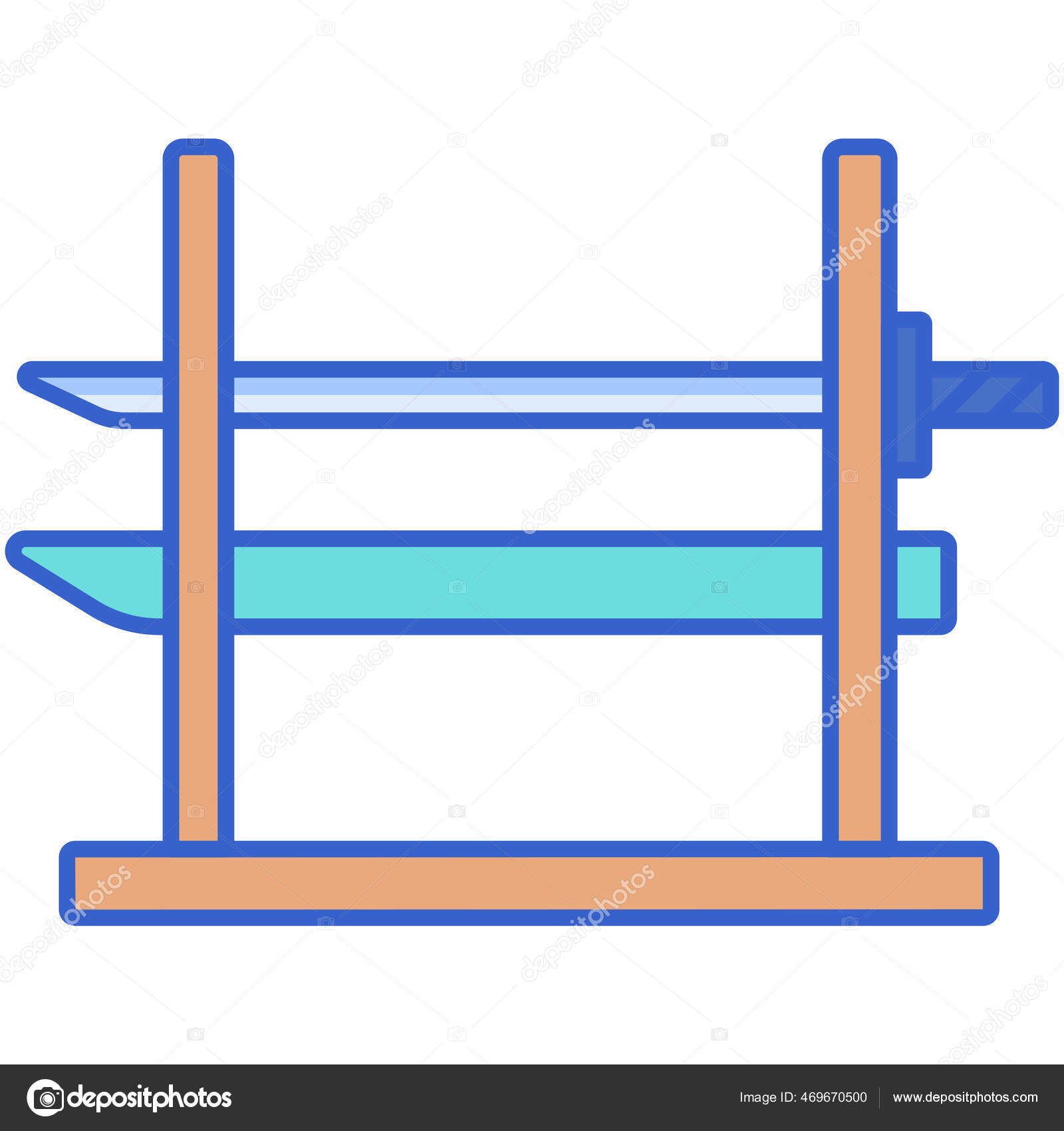 Blade Kata Sword Icon Filled Outline Style Stock Vector by ©iconfinder ...