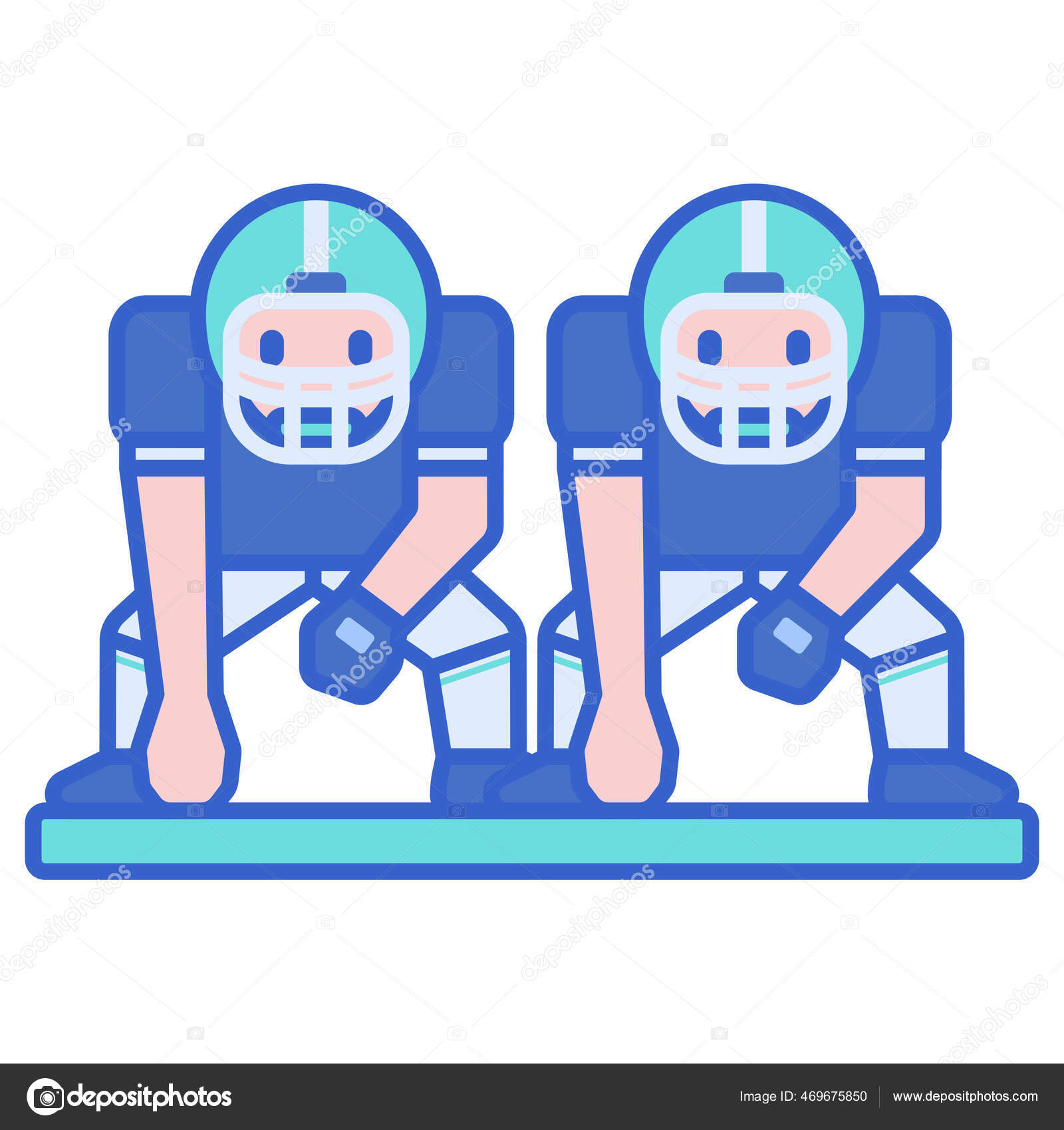 Football Linebacker Clipart
